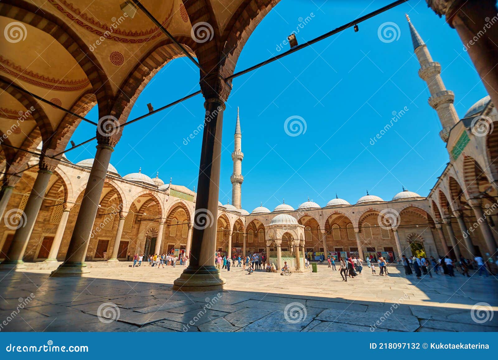 The Inner Courtyard of the Mosque. the Architecture of the Islamic ...