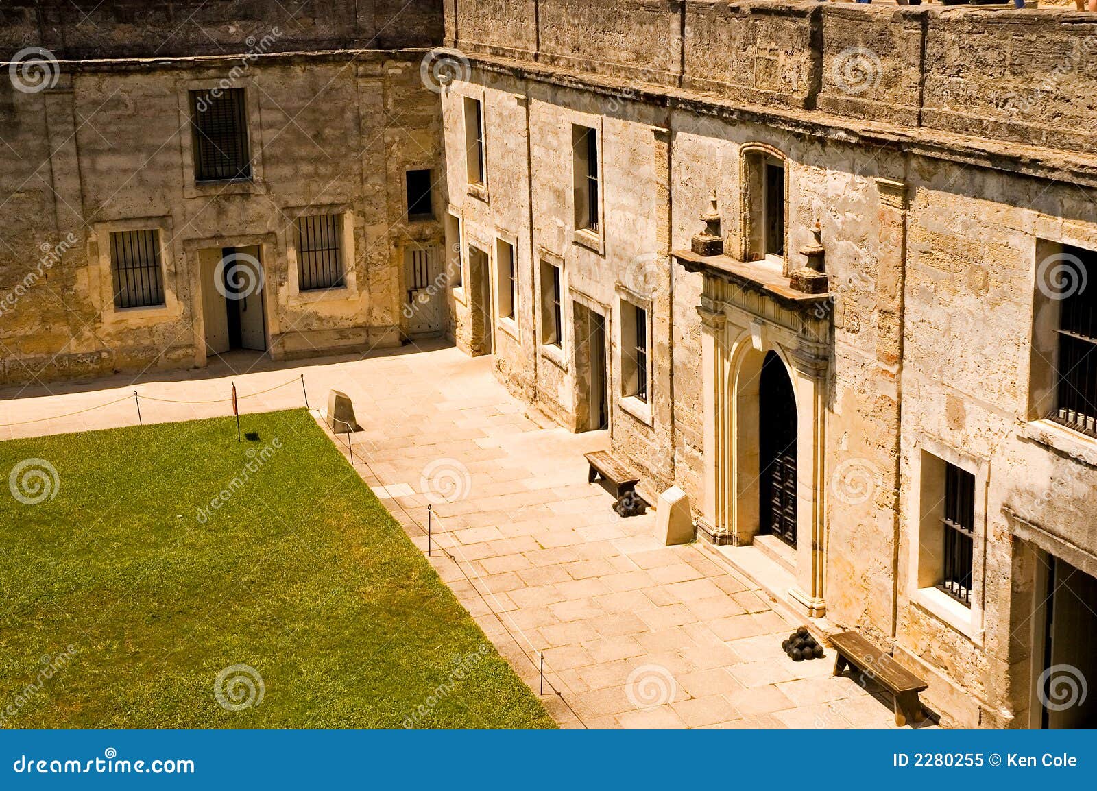 The Inner Courtyard Inside The Ruins Of Chepstow Castle, Wales Stock ...