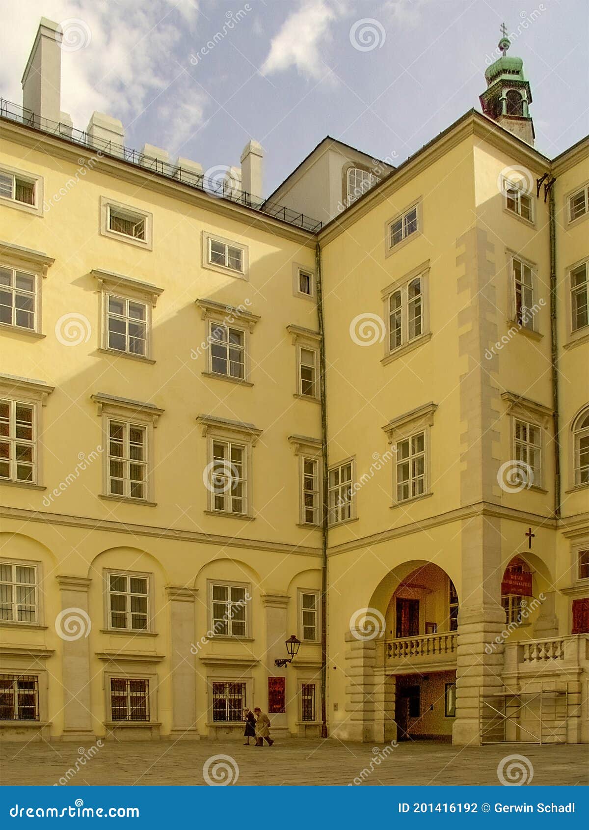 Inner Courtyard in Vienna, Austria Stock Photo - Image of austria ...