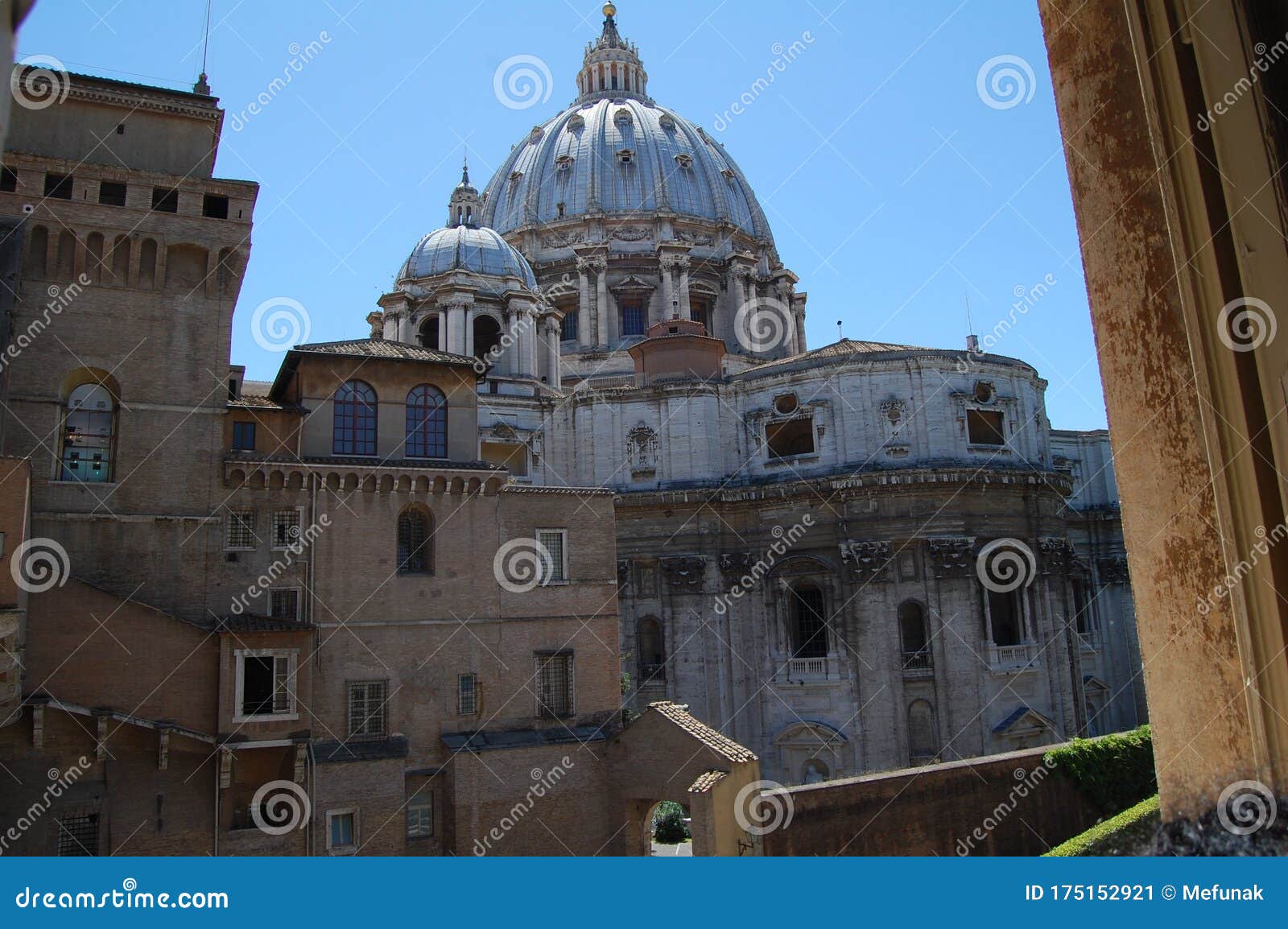 Inner Courtyard of the Vatican Museum from the Window Stock Image ...