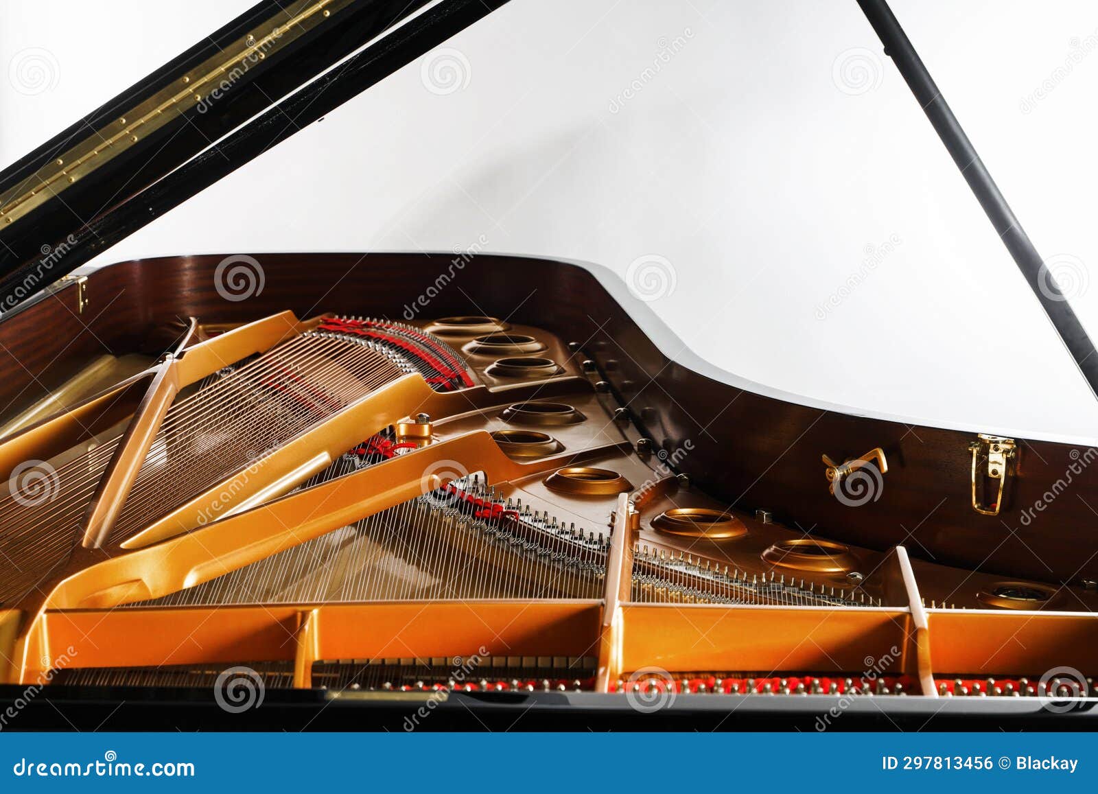 Hammers And Strings Of An Spinet Piano Royalty-Free Stock Photo ...