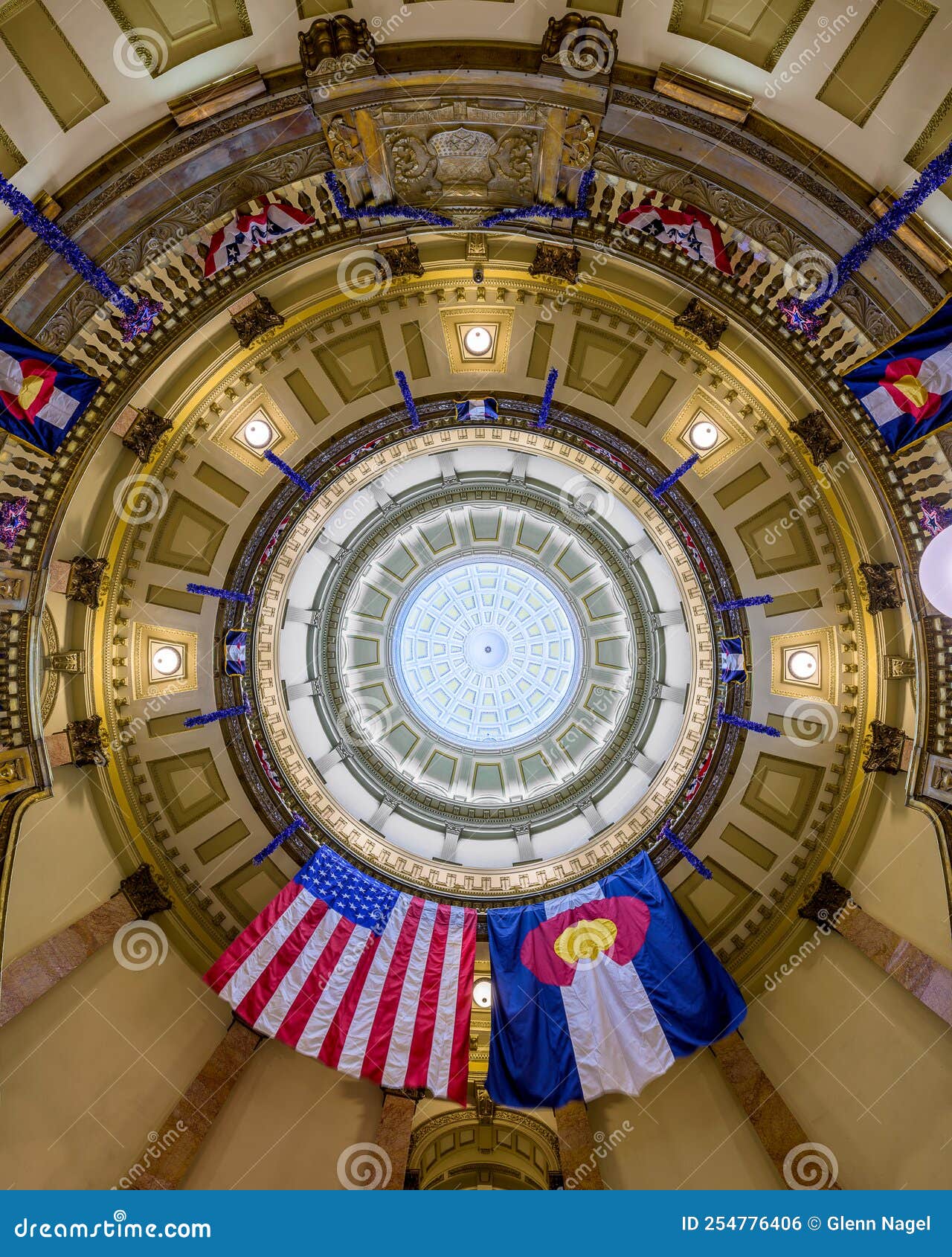 Inner Dome and Ceiling of Colorado State Capitol Editorial Photo ...