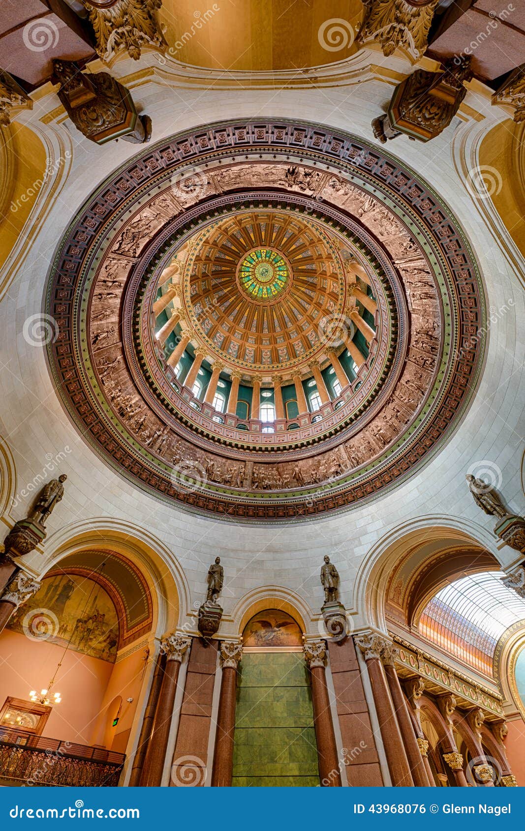 Inner Dome Illinois Capitol Editorial Photo - Image of historical ...