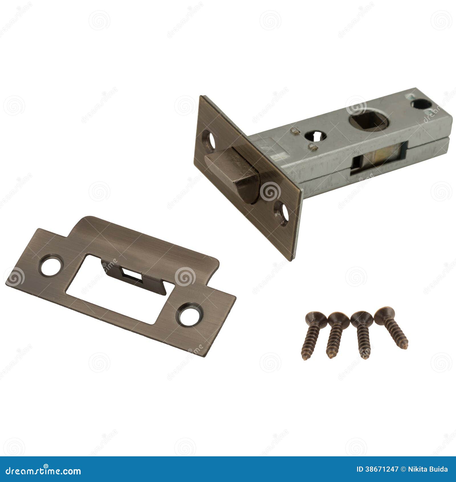 Inner door lock stock image. Image of cutout, repair - 38671247