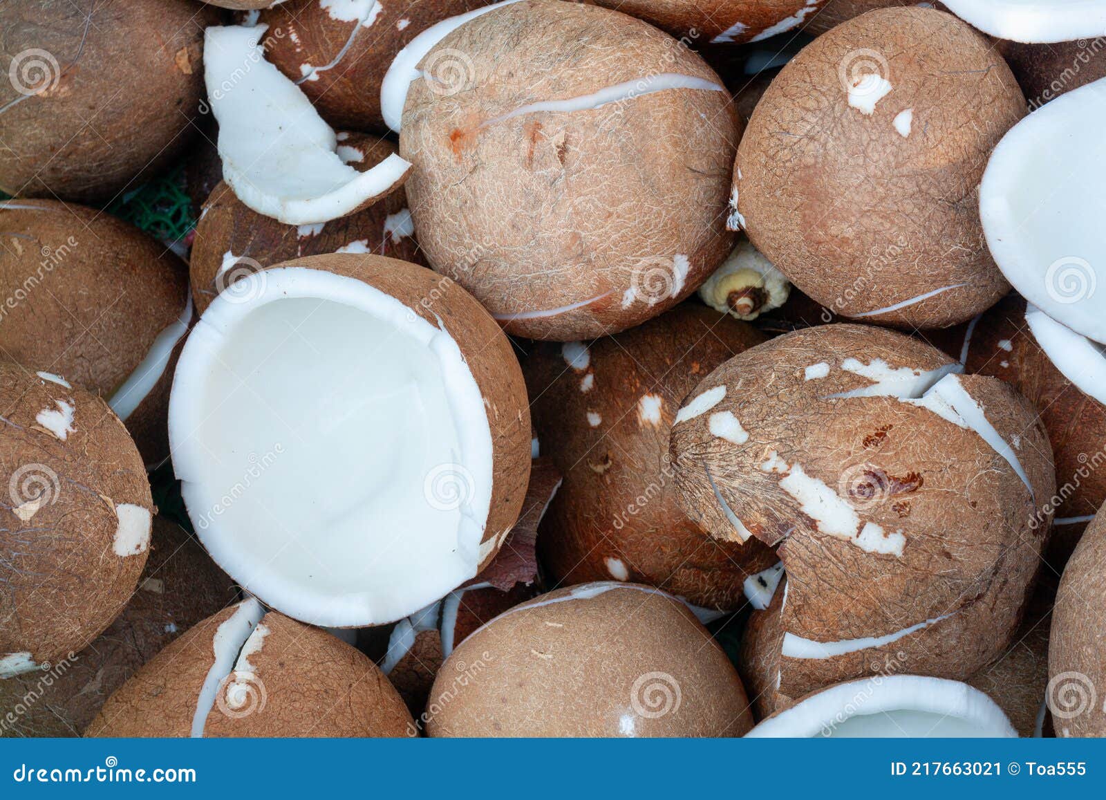 Inner of Fresh Coconut for Make Coconut Milk Stock Image - Image of ...