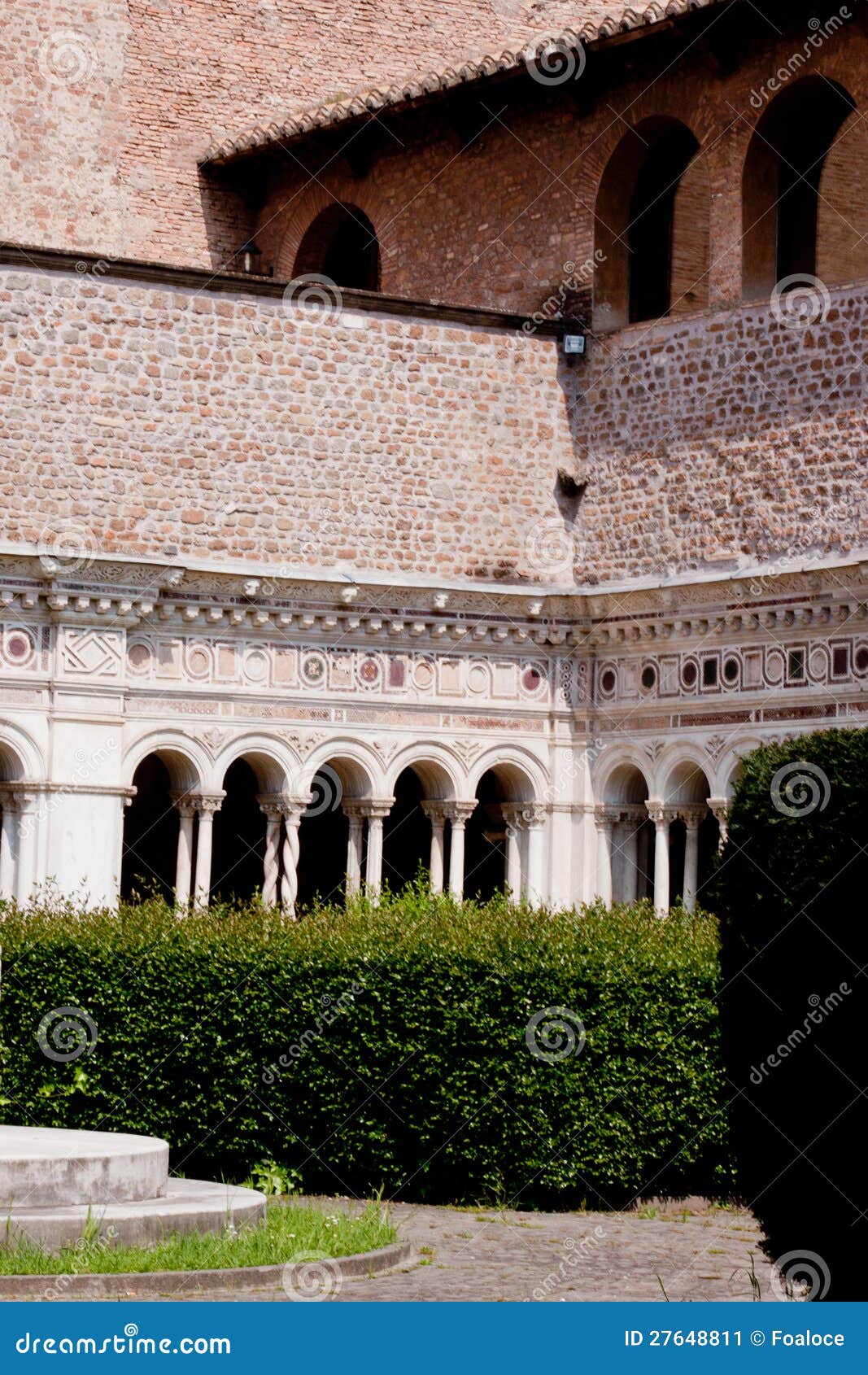 Inner garden stock image. Image of laterano, church, papale - 27648811