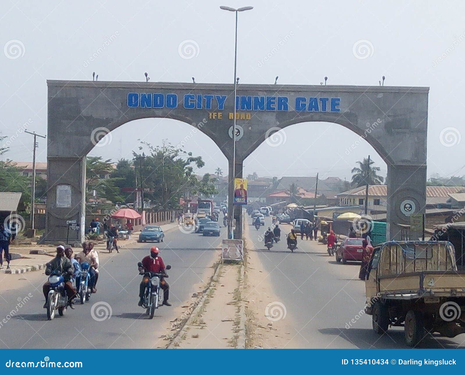 Inner gate editorial stock image. Image of city, ondo - 135410434