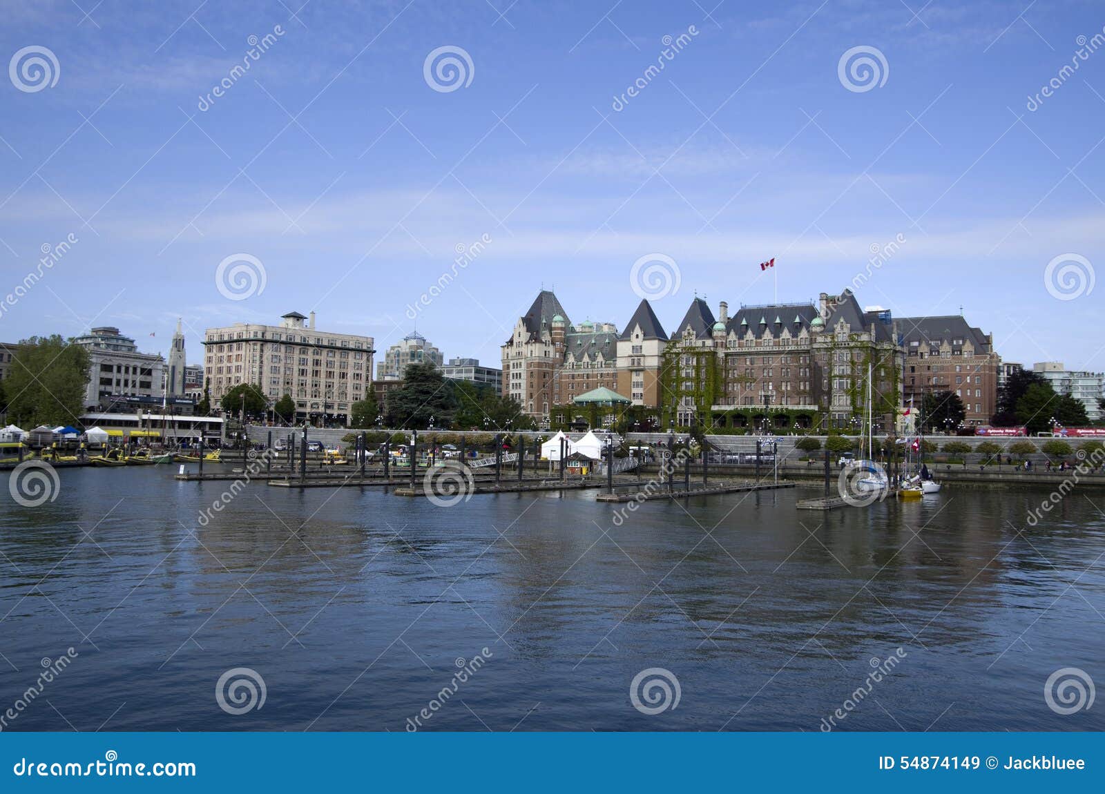 Inner Harbor of Victoria BC Editorial Stock Image - Image of green ...