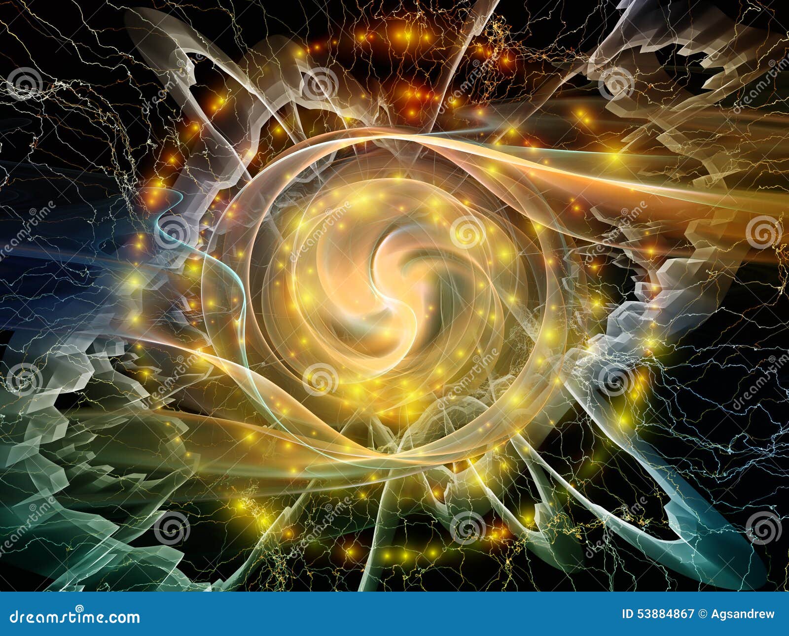 Inner Life of Abstract Visualization Stock Illustration - Illustration ...