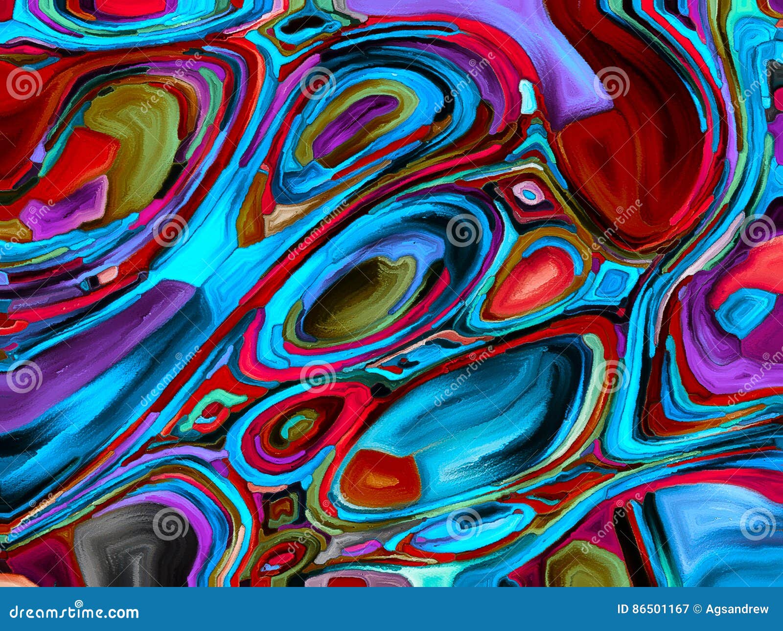 Inner Life of Cellular Reality Stock Illustration - Illustration of ...