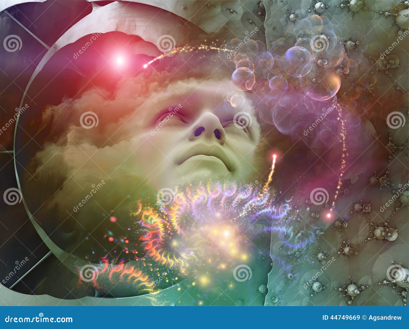 Inner Life of Dream stock illustration. Illustration of dream - 44749669