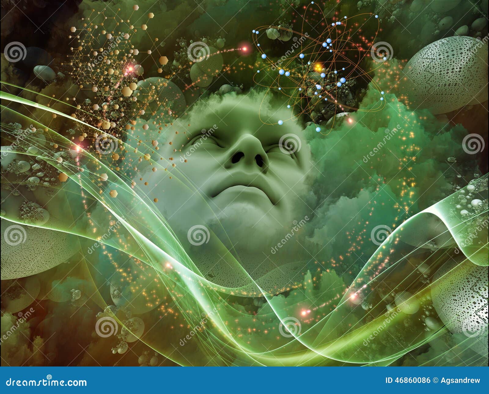 Inner Life of Dream stock illustration. Illustration of fantasy - 46860086