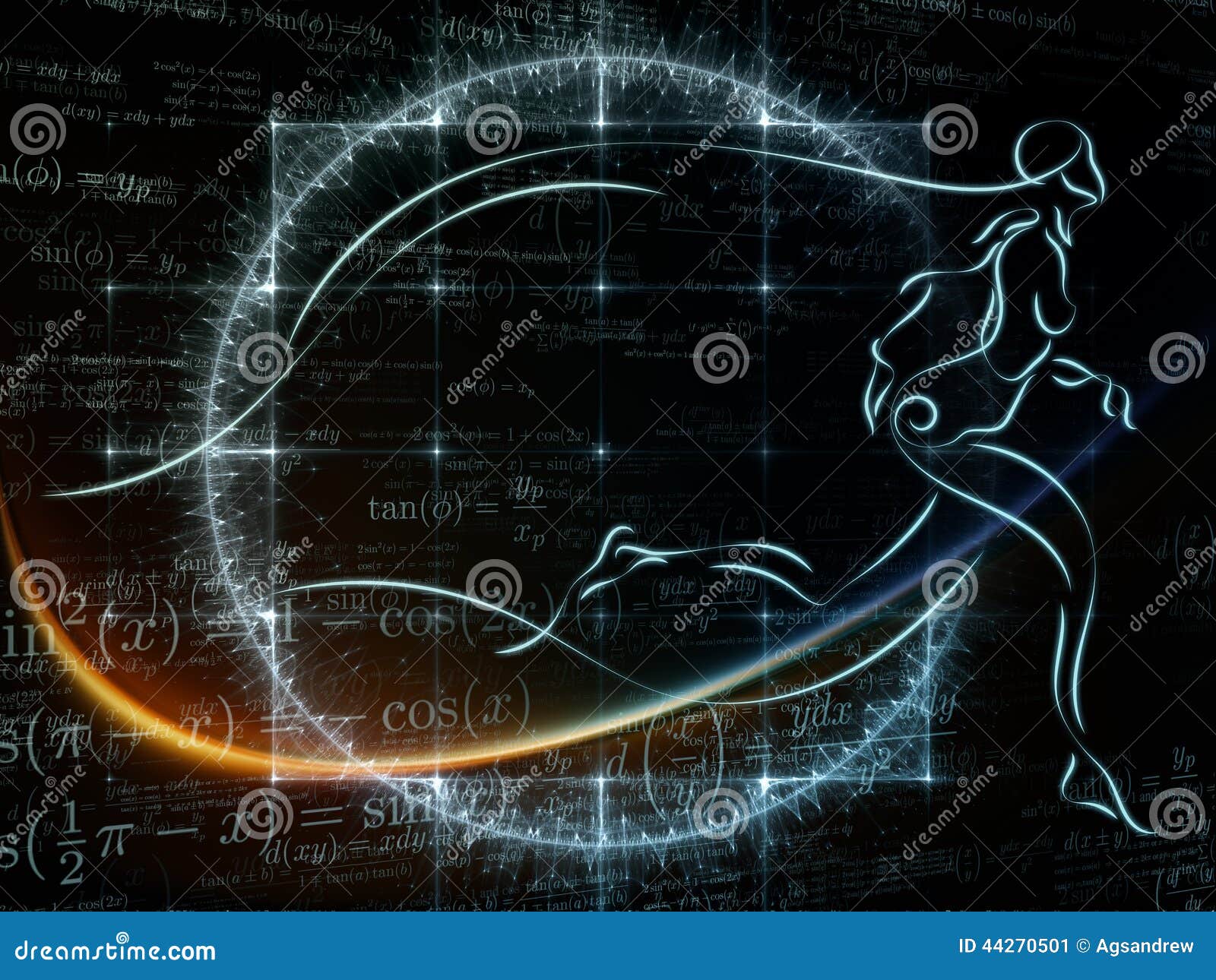 Inner Life of Geometry stock illustration. Illustration of intellect ...