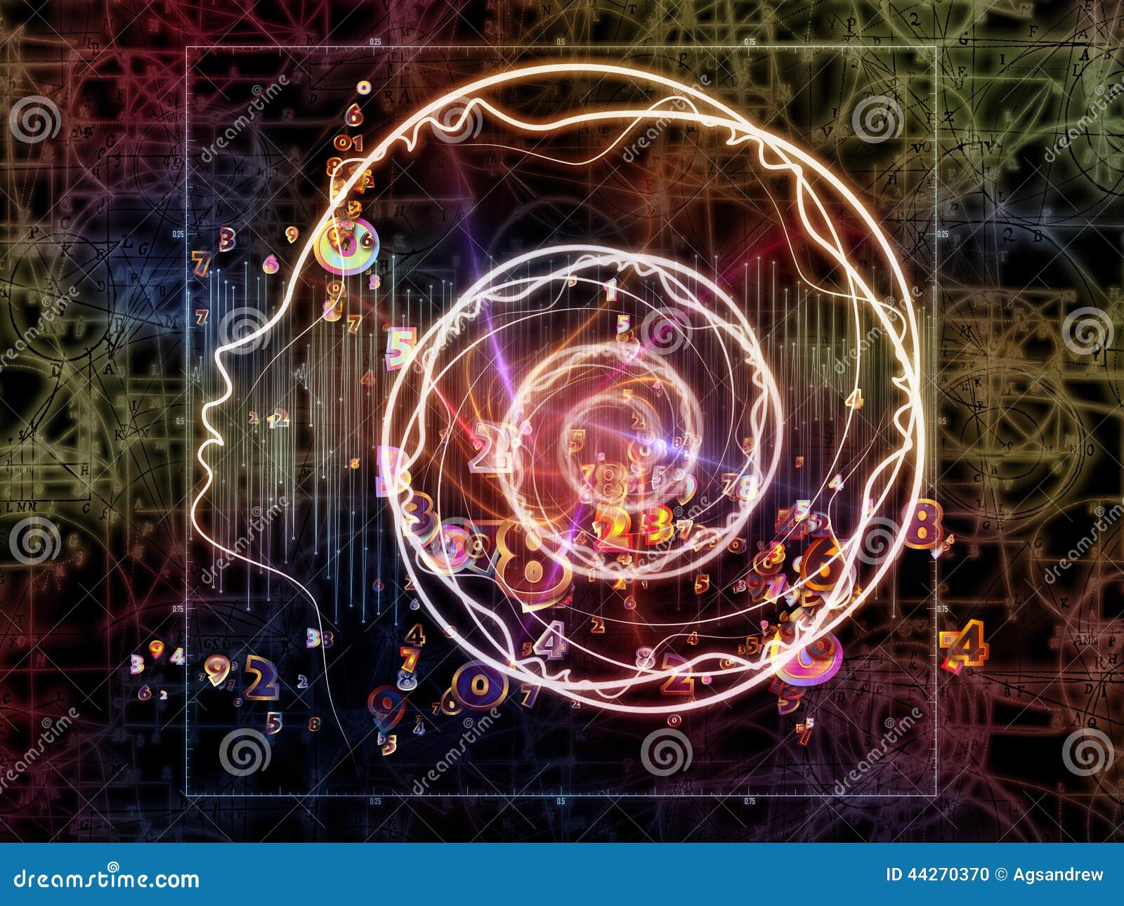 Inner Life of Geometry stock illustration. Illustration of backdrop ...