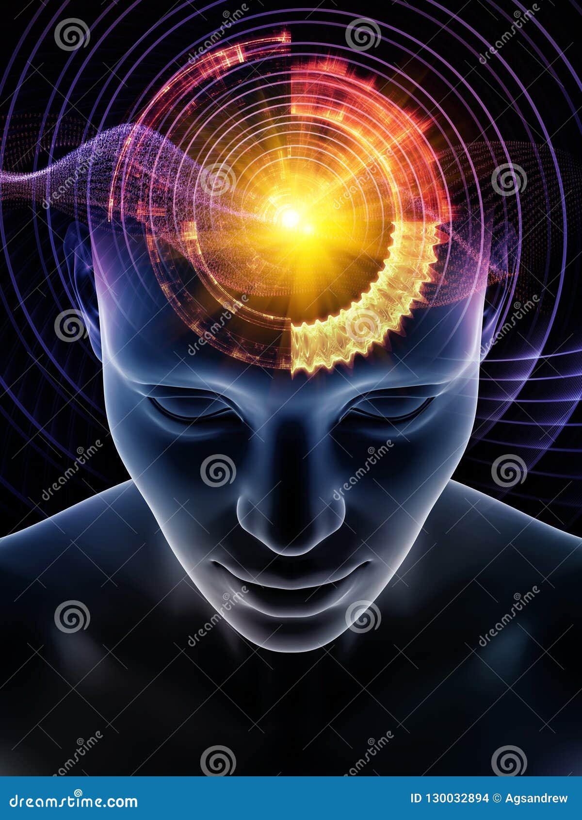 Inner Life of Human Mind stock illustration. Illustration of psychology ...