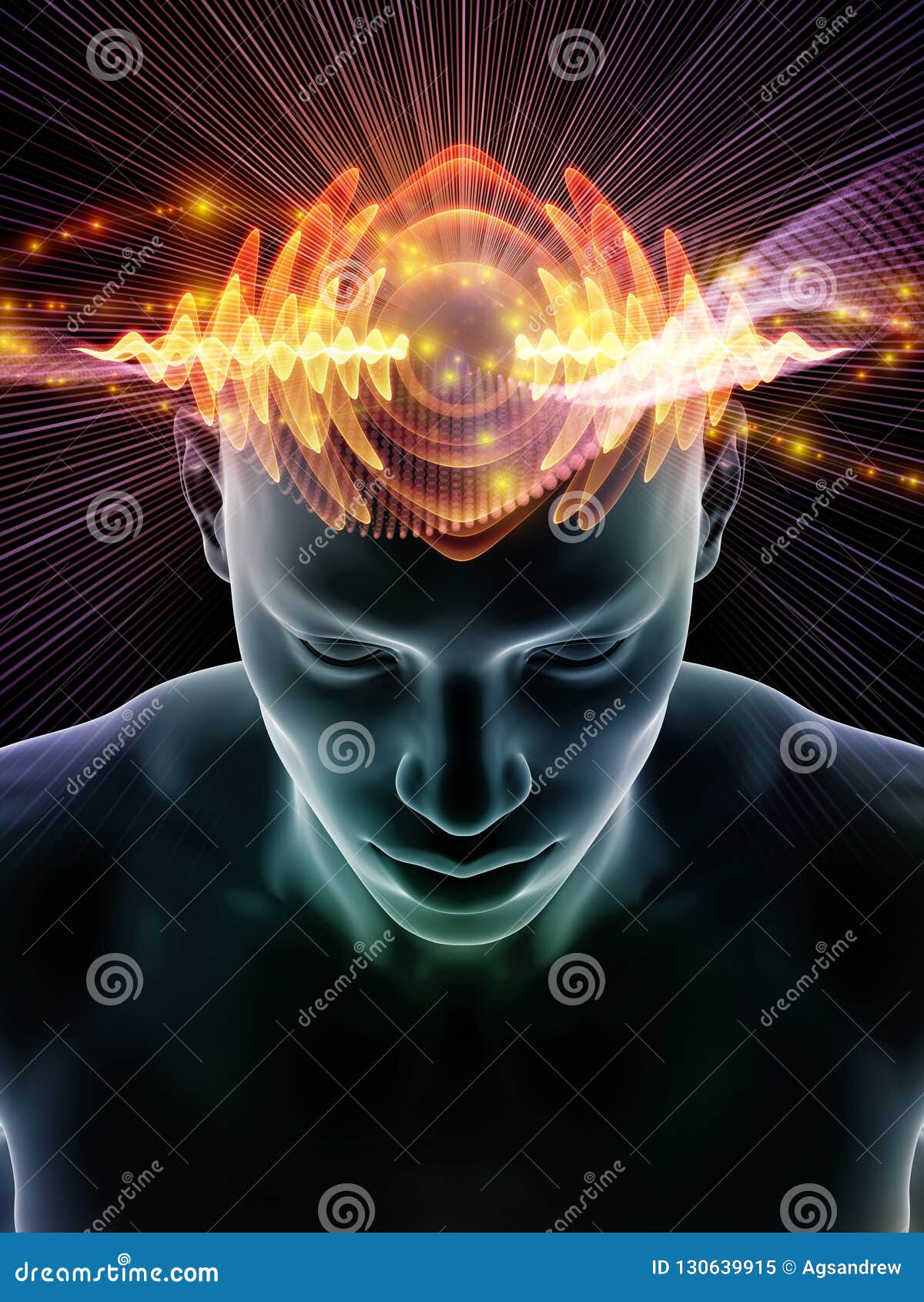 Inner Life of Human Mind stock illustration. Illustration of element ...