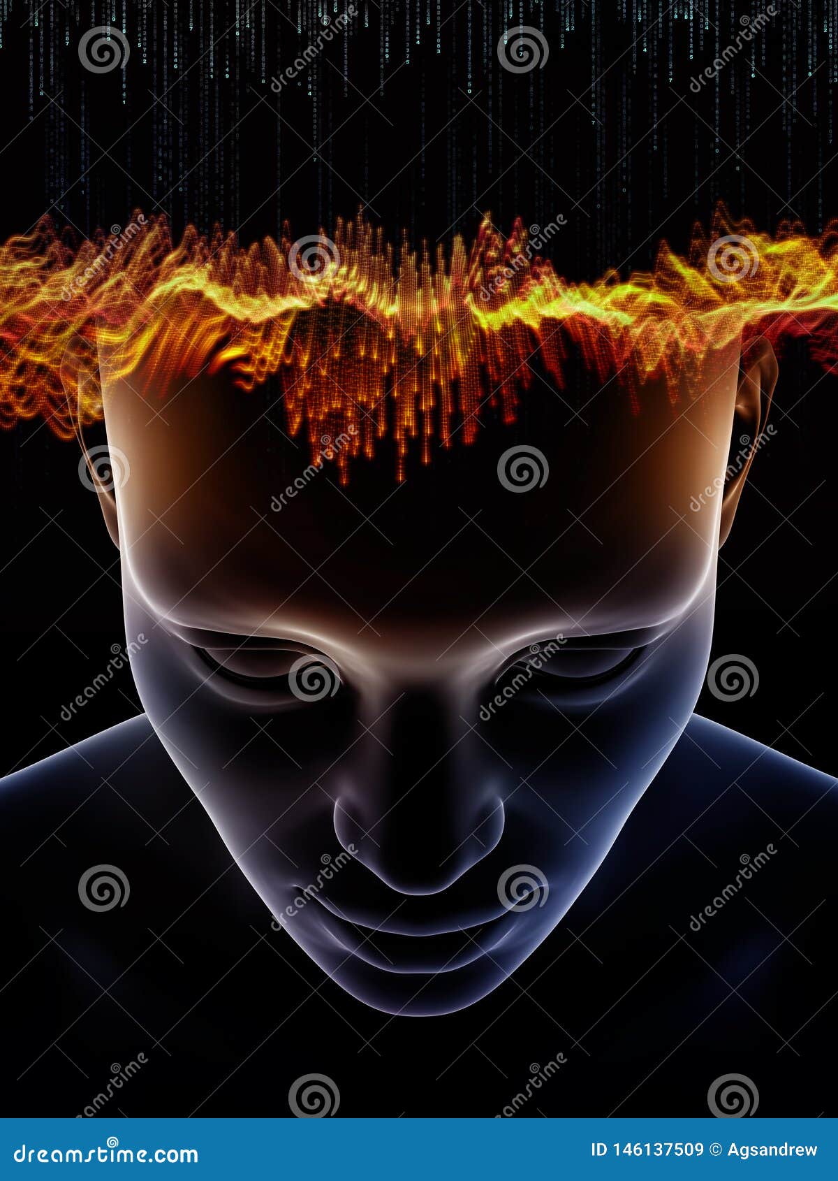 Inner Life of Human Mind stock illustration. Illustration of human ...