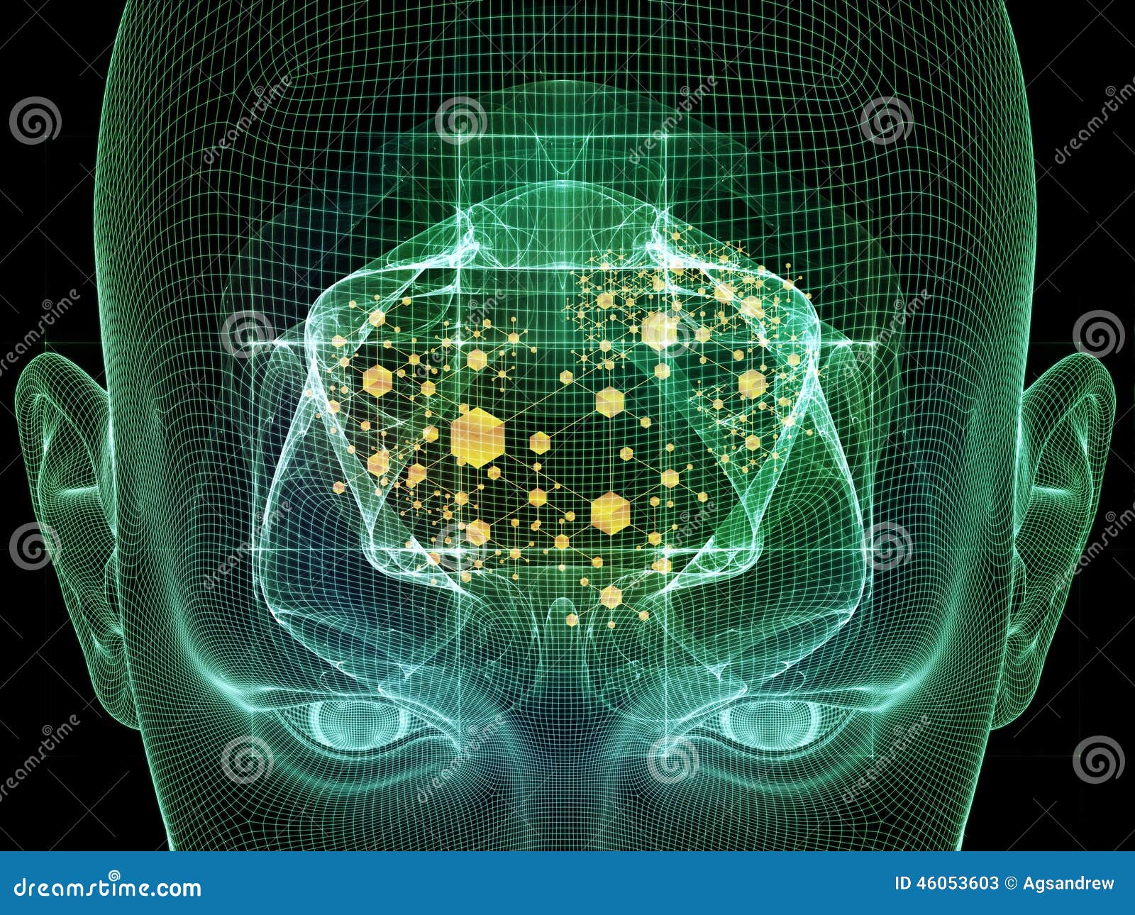 Inner Life of the Mind stock illustration. Illustration of computer ...