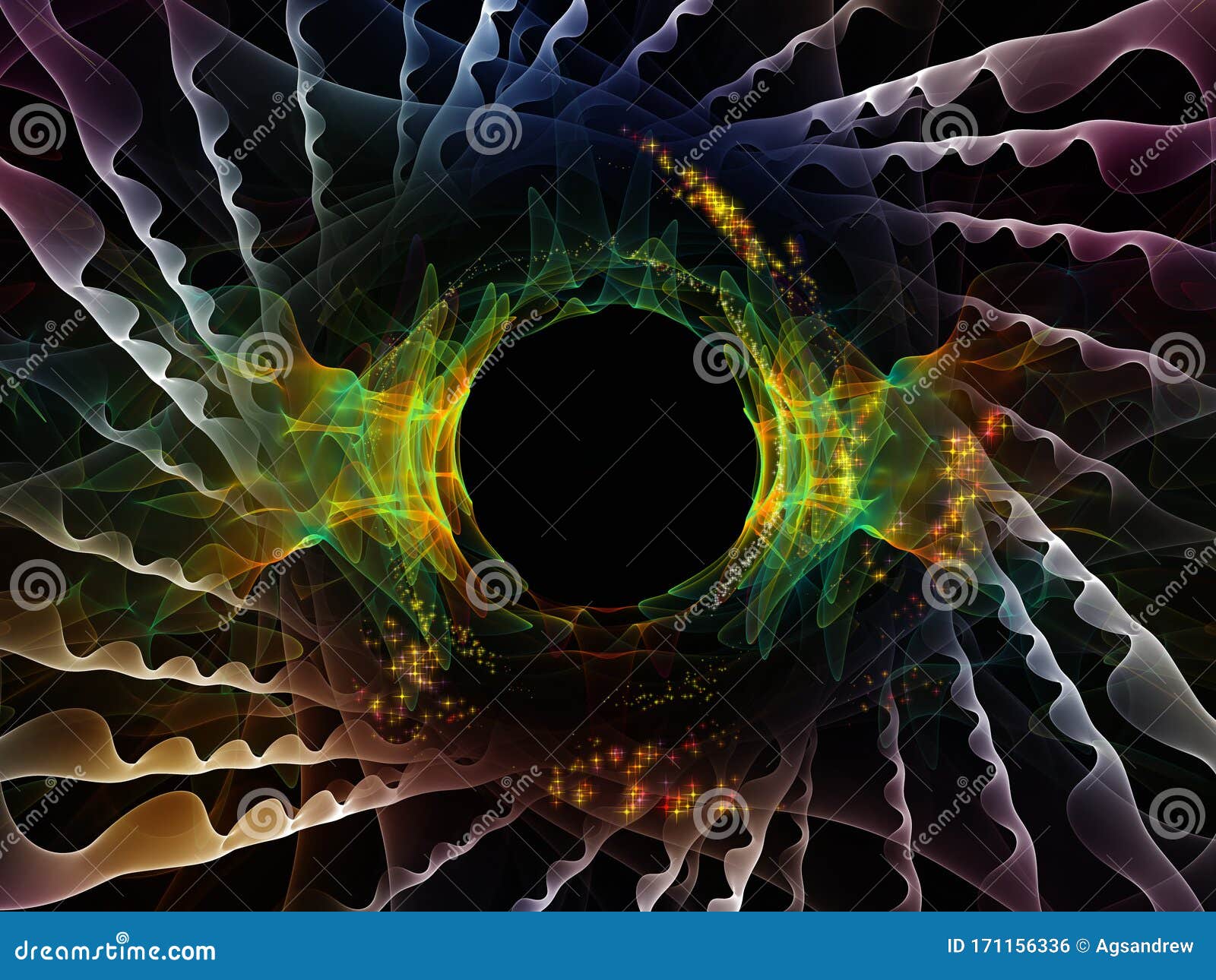 Inner Life of Radial Oscillation Stock Illustration - Illustration of ...