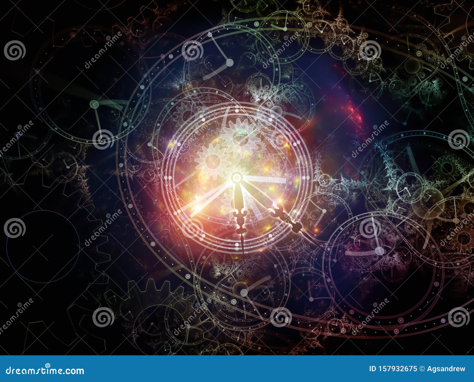 Inner Life of Temporal Realm Stock Illustration - Illustration of ...