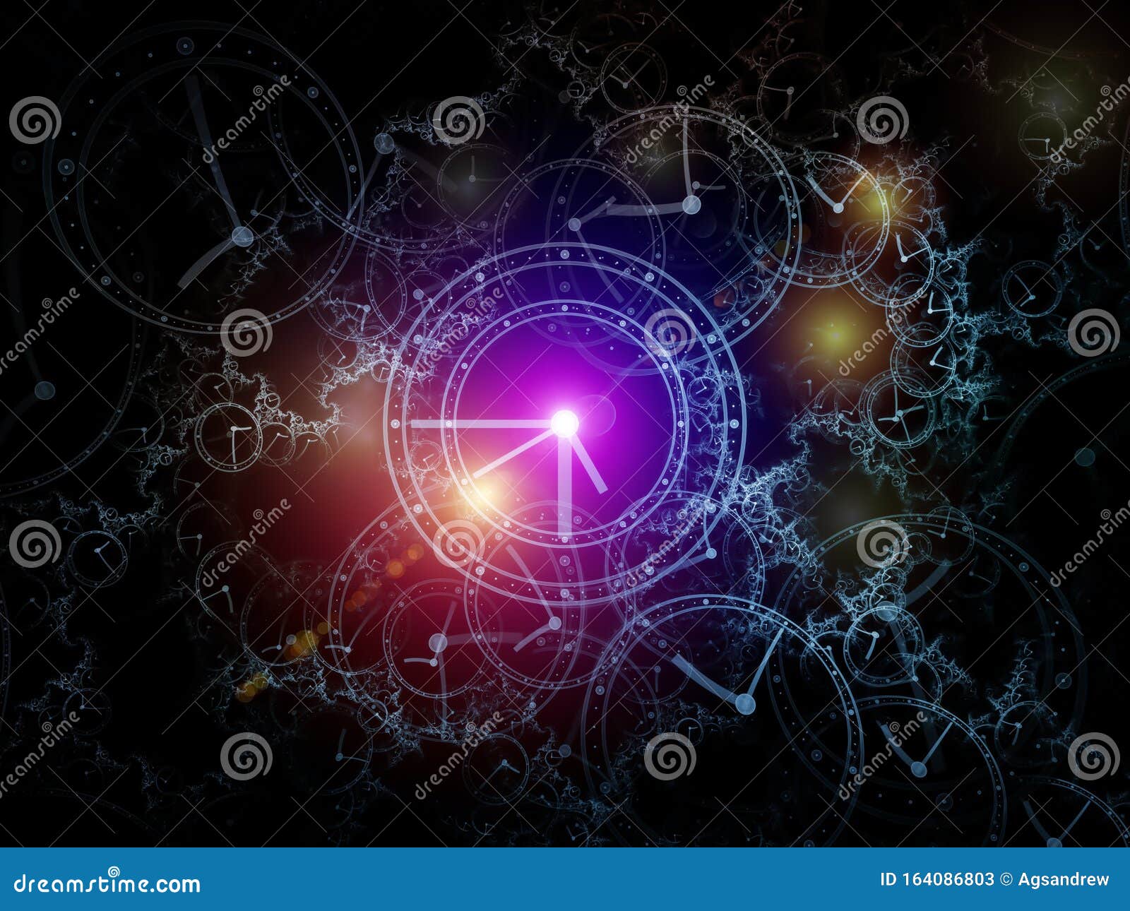 Inner Life of Temporal Realm Stock Illustration - Illustration of ...