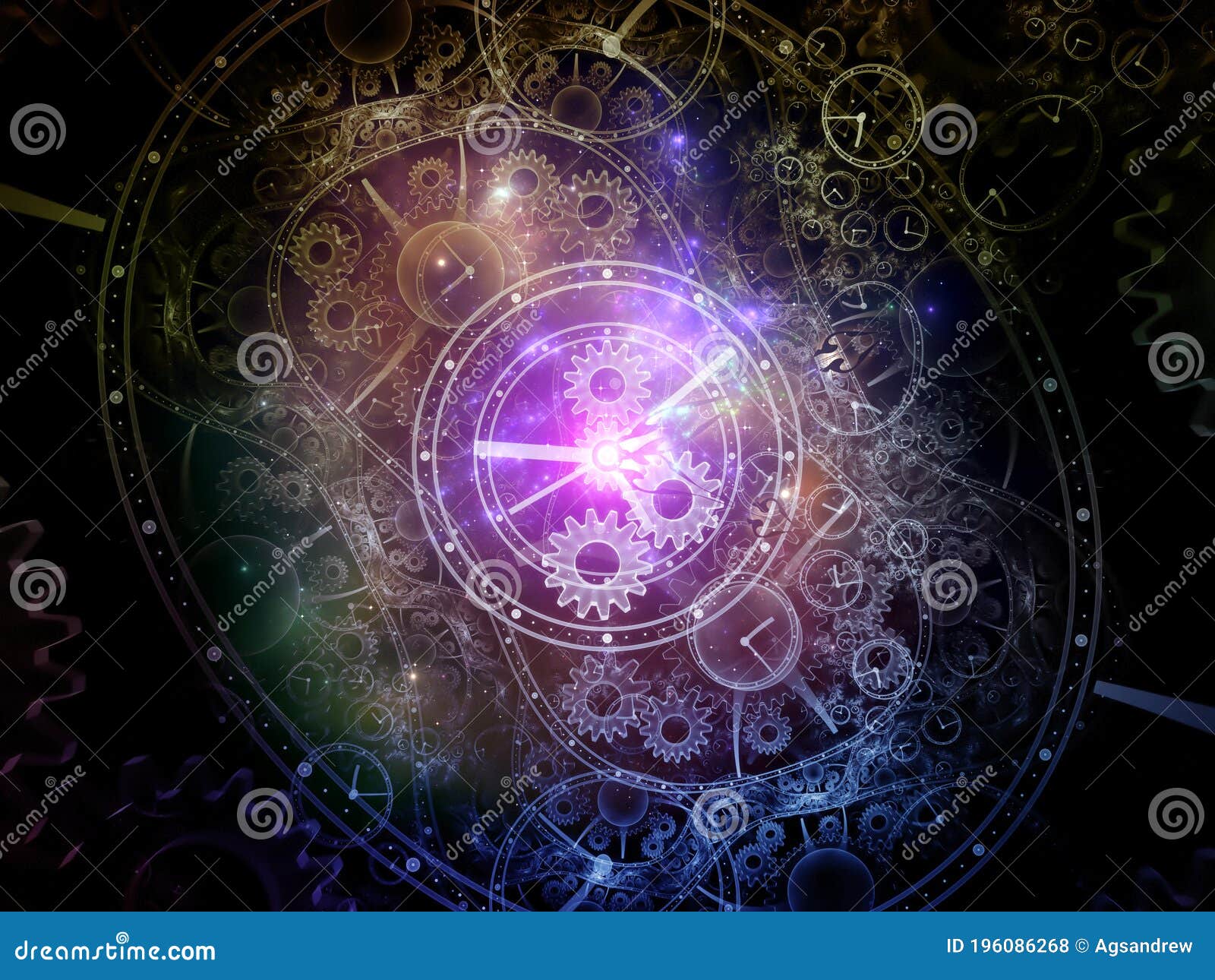 Inner Life of Temporal Realm Stock Illustration - Illustration of ...
