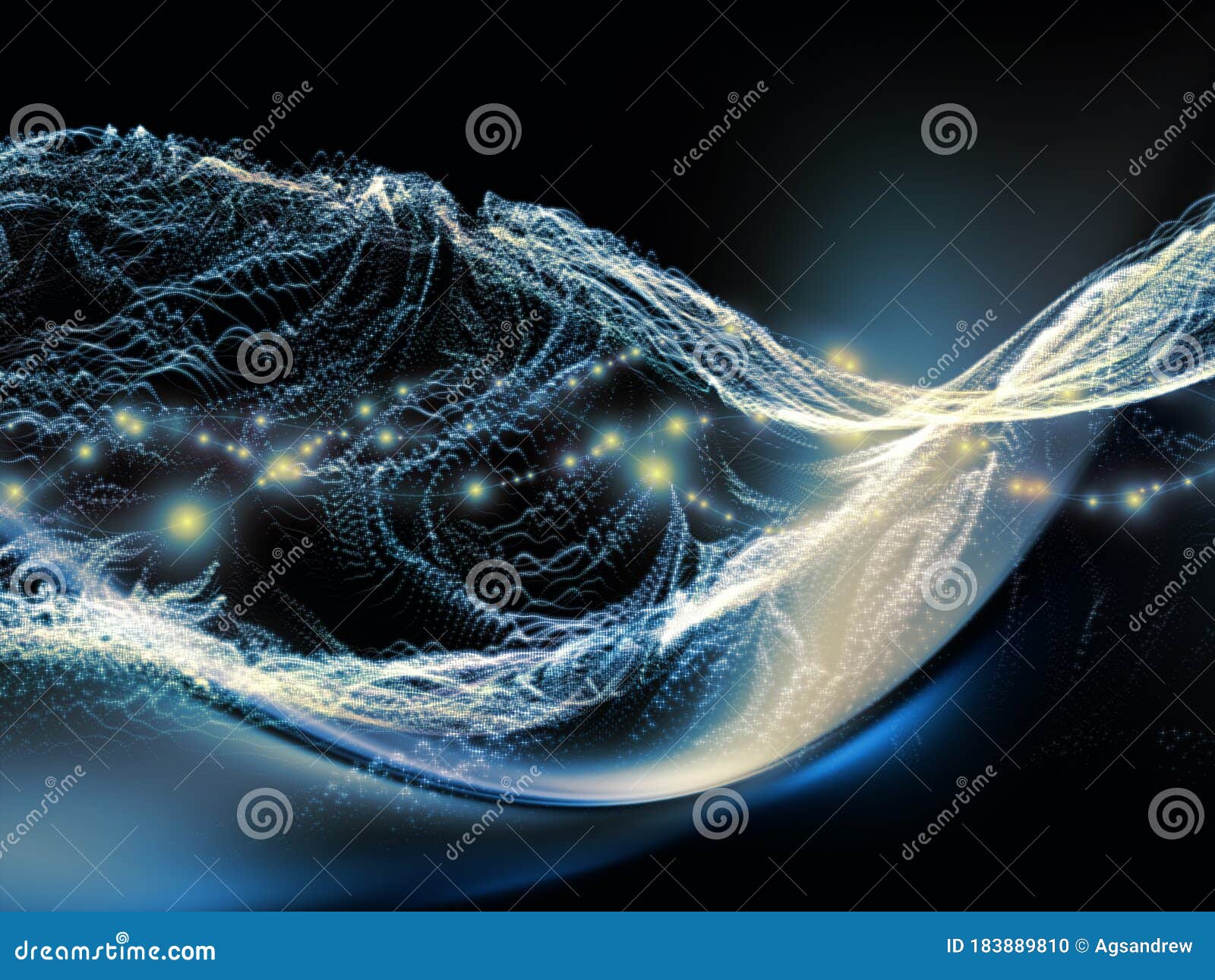 Inner Life of Virtual World Stock Illustration - Illustration of ...