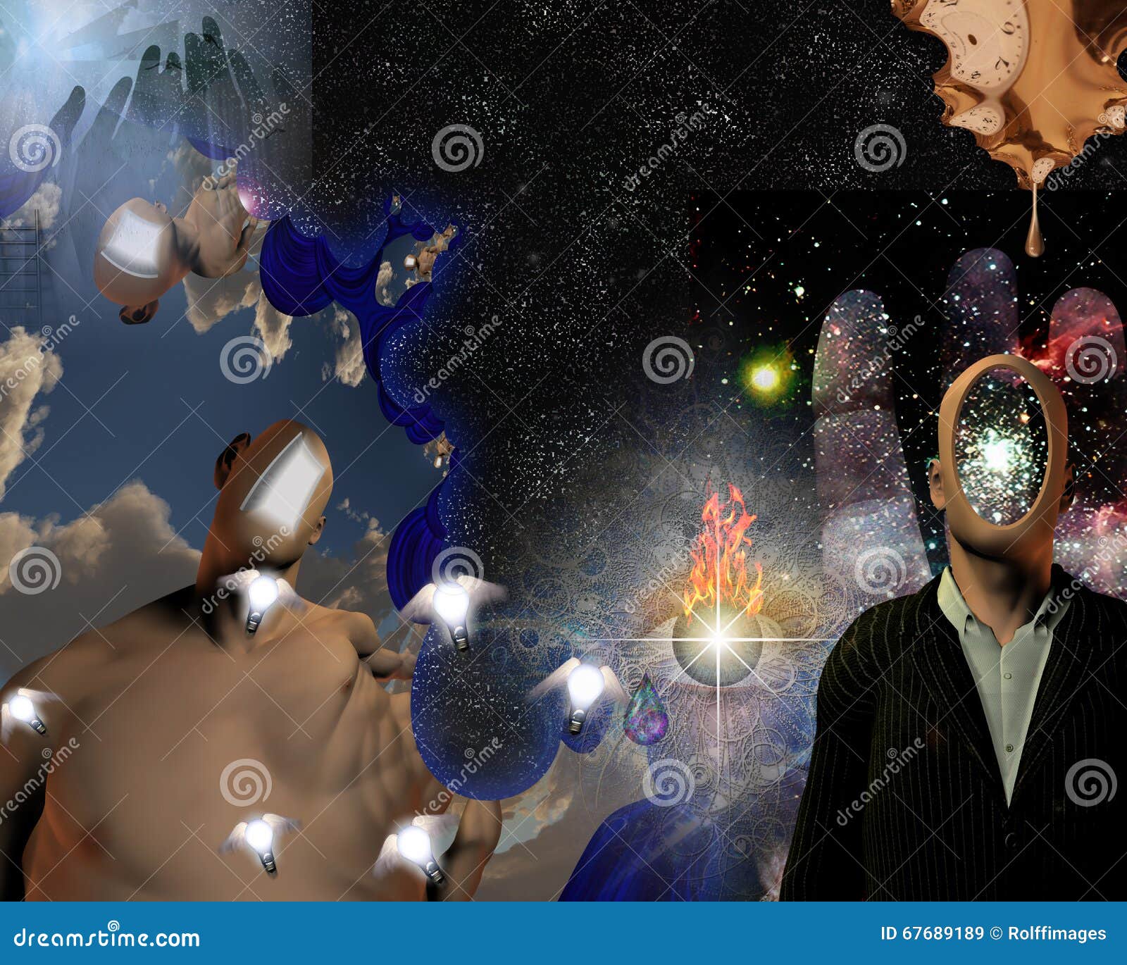 Inner Light stock illustration. Illustration of dreaming - 67689189