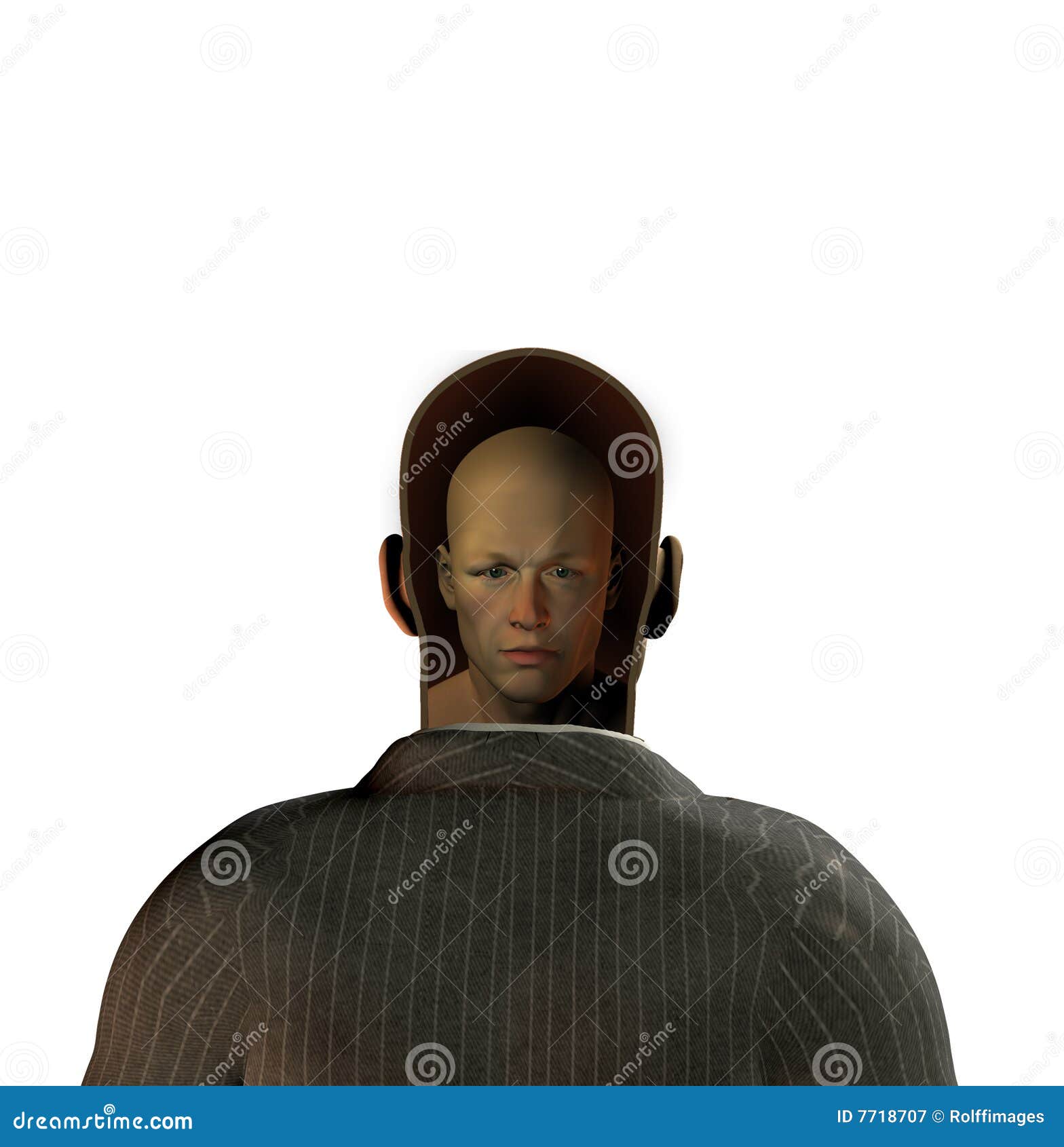 Inner man stock illustration. Illustration of innovation - 7718707