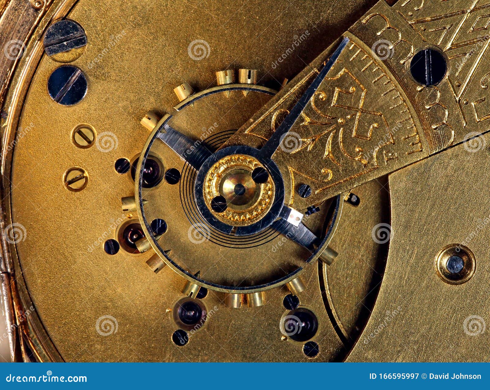 The Inner Mechanics of a Pocket Watch Stock Image - Image of antique ...