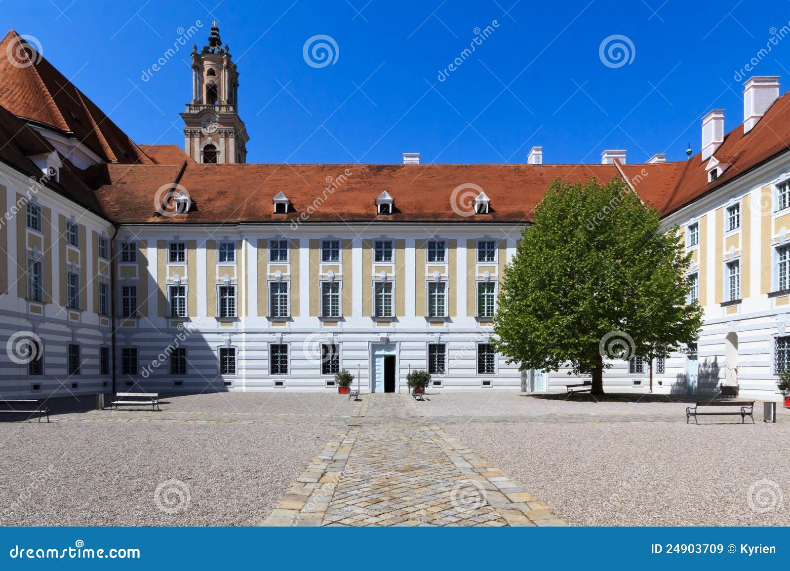 Inner monastery courtyard stock image. Image of christianity - 24903709