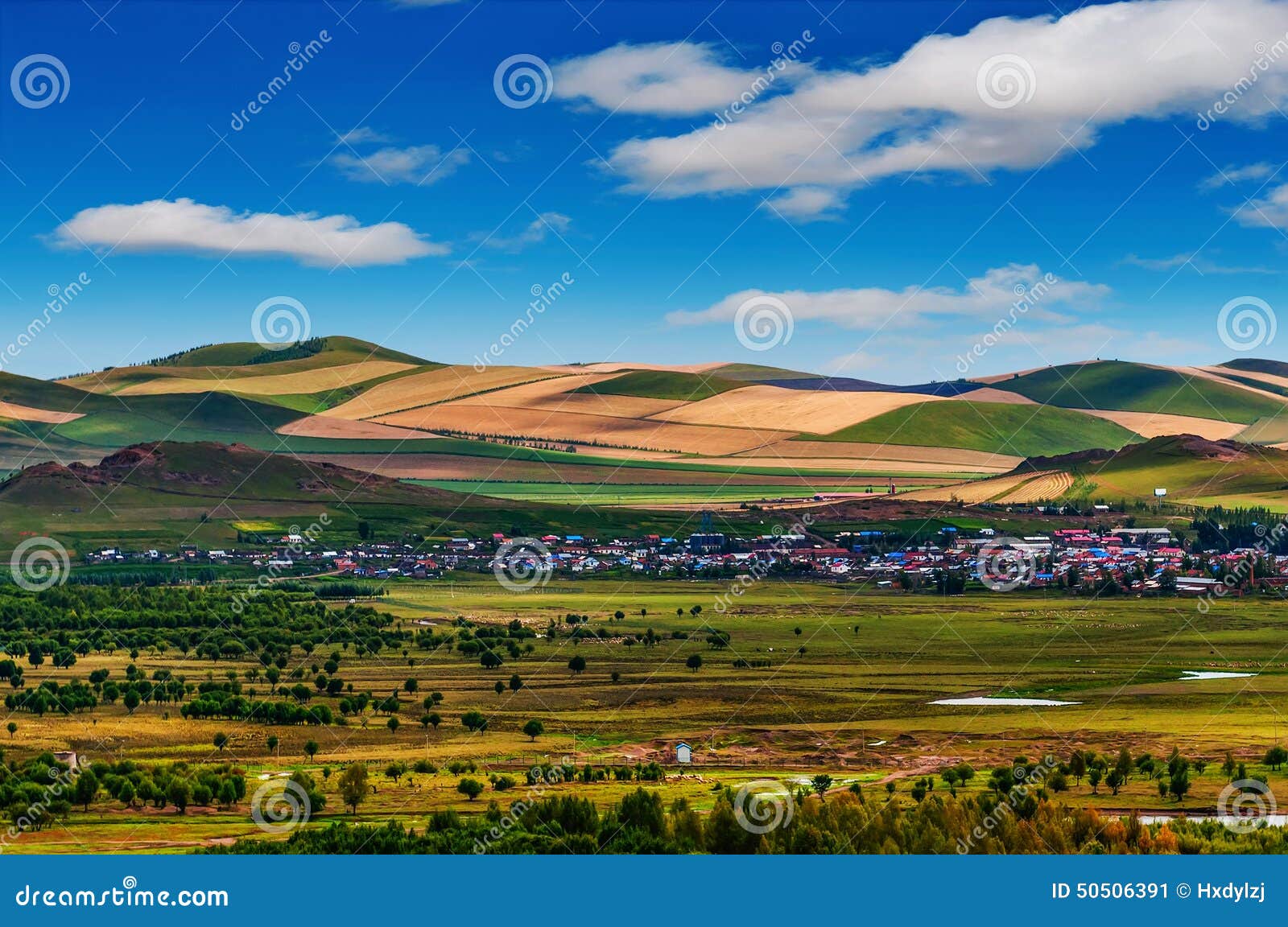 Inner Mongolia landscape stock image. Image of rural - 50506391