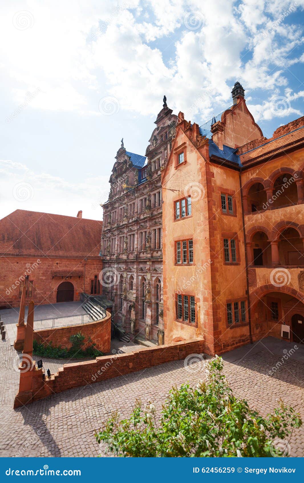 Inner Part of Heidelberg Castle during Summer Stock Image - Image of ...