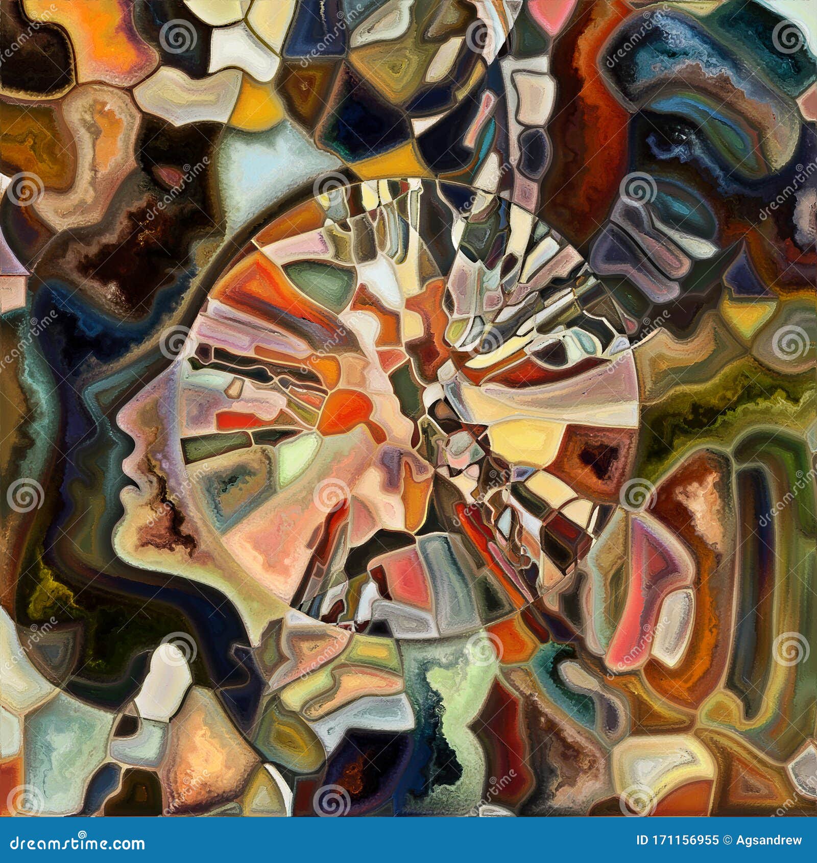 Inner Patterns stock illustration. Illustration of psyche - 171156955