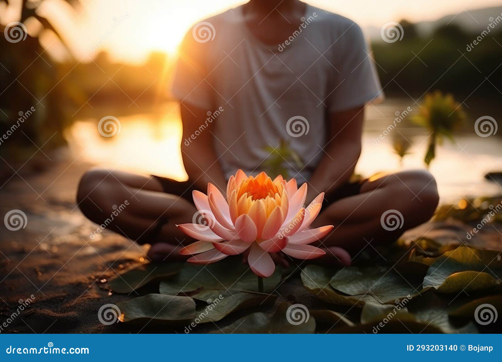 Inner Peace Mediation - Mindfulness in Nature. AI Generated Stock ... Inner Peace Mediation - Mindfulness in Nature. AI Generated Stock ...