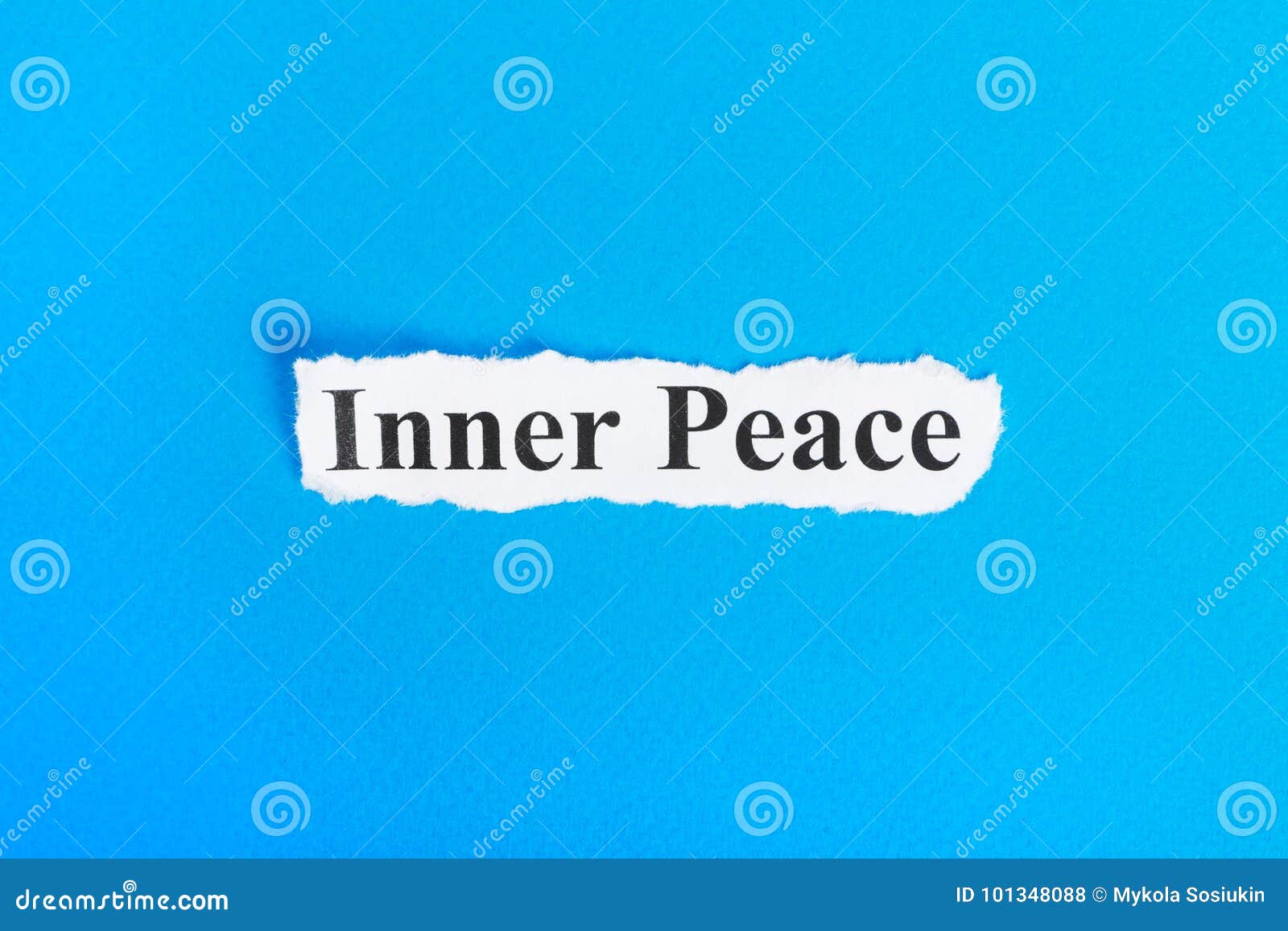 Inner Peace Text on Paper. Word Inner Peace on Torn Paper Stock Photo ...
