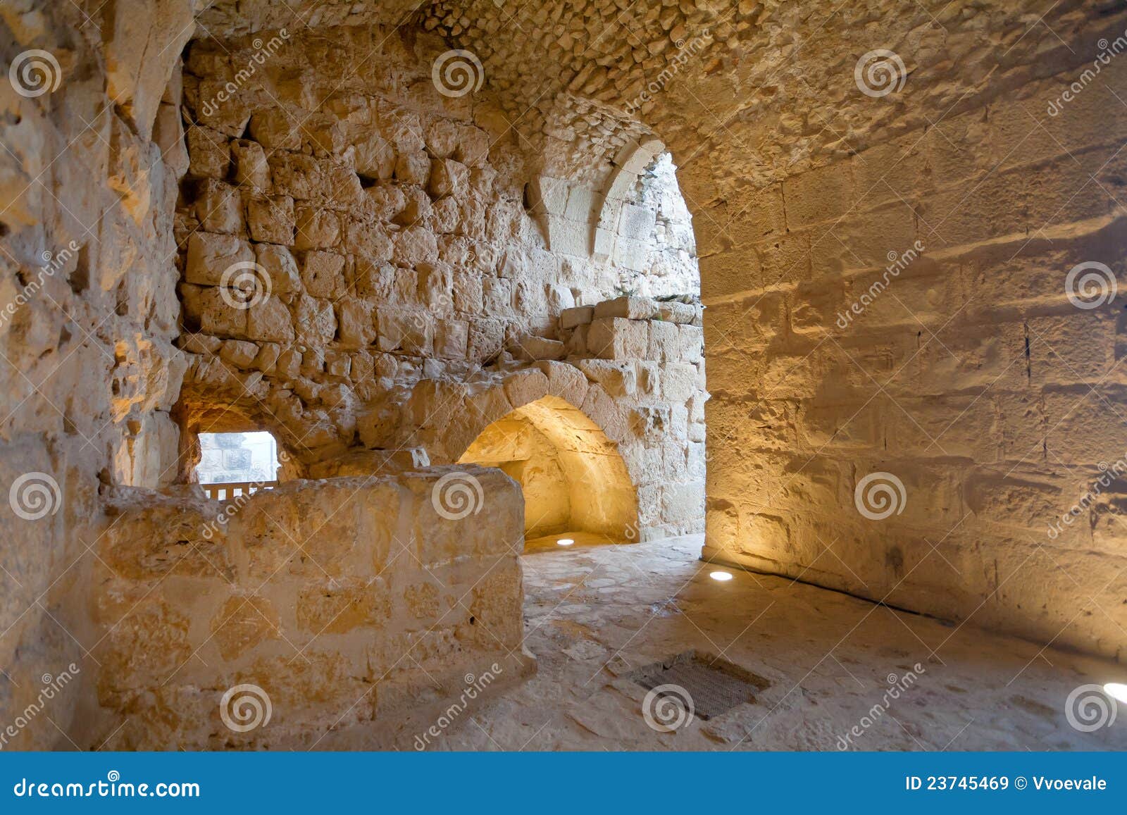 Inner Room in in Medieval Ajlun Castle, Jordan Stock Image - Image of ...