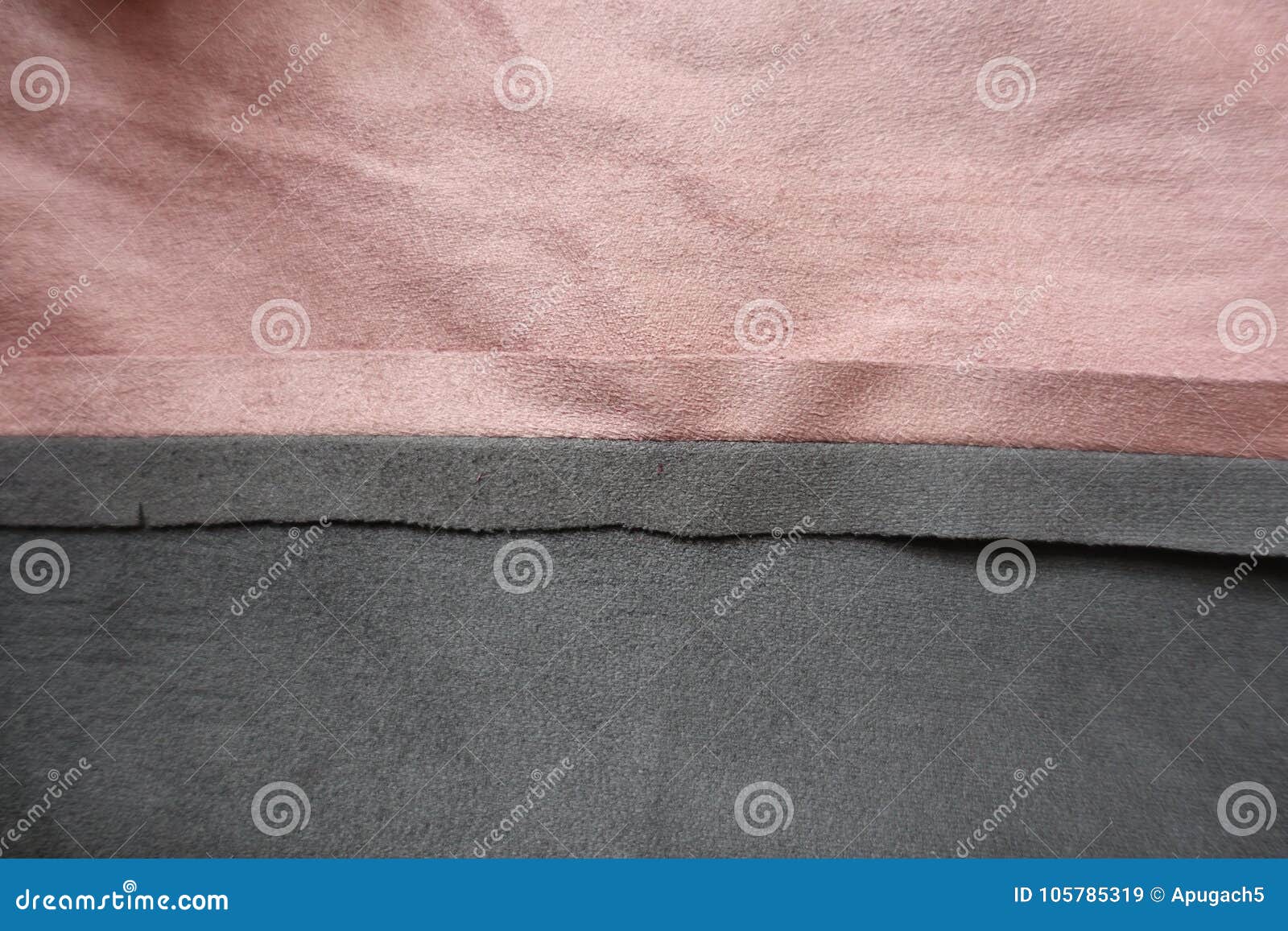 Inner Side of Artificial Suede with Seam Stock Image - Image of slate ...