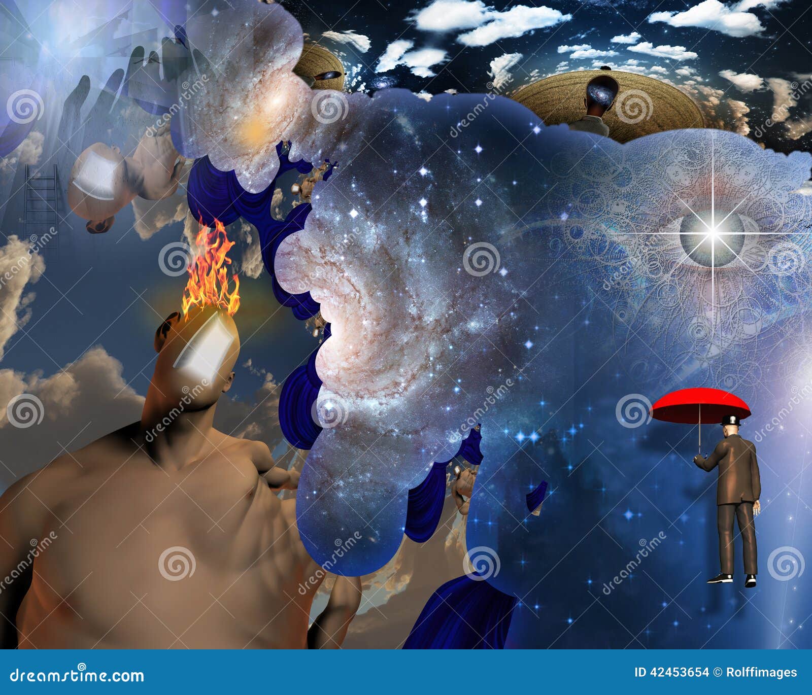 Inner space stock illustration. Illustration of mental - 42453654