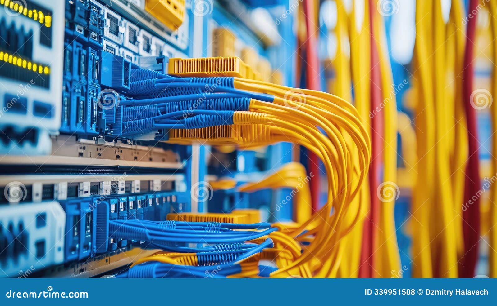 The Inner Structure of a Modern Data Center Stock Photo - Image of ...