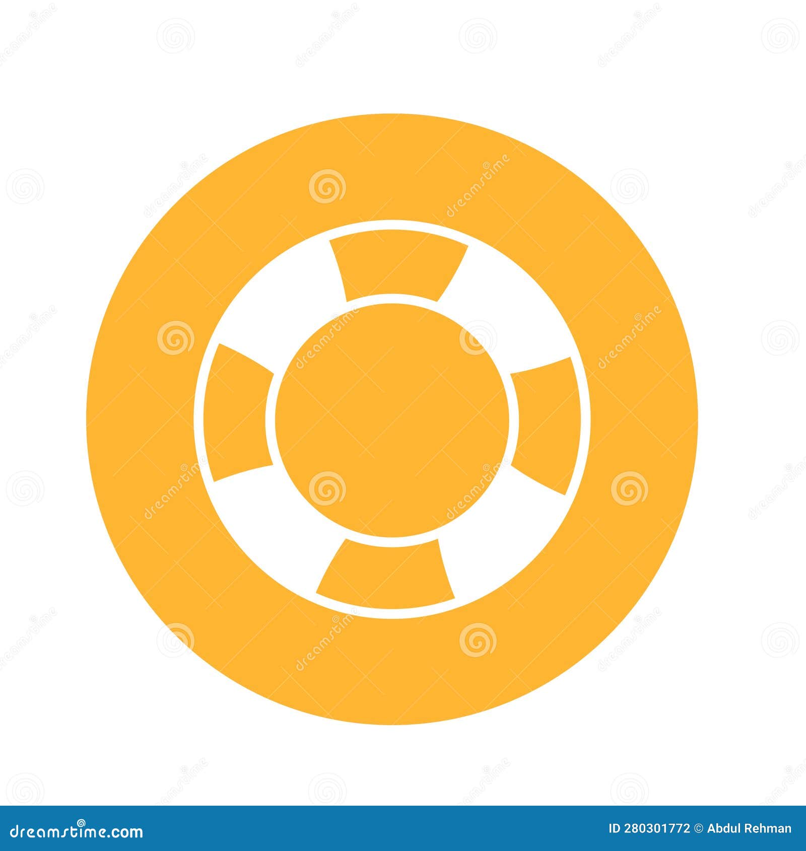 Inner Tube Vector Icon Easily Modify. Stock Vector - Illustration of ...