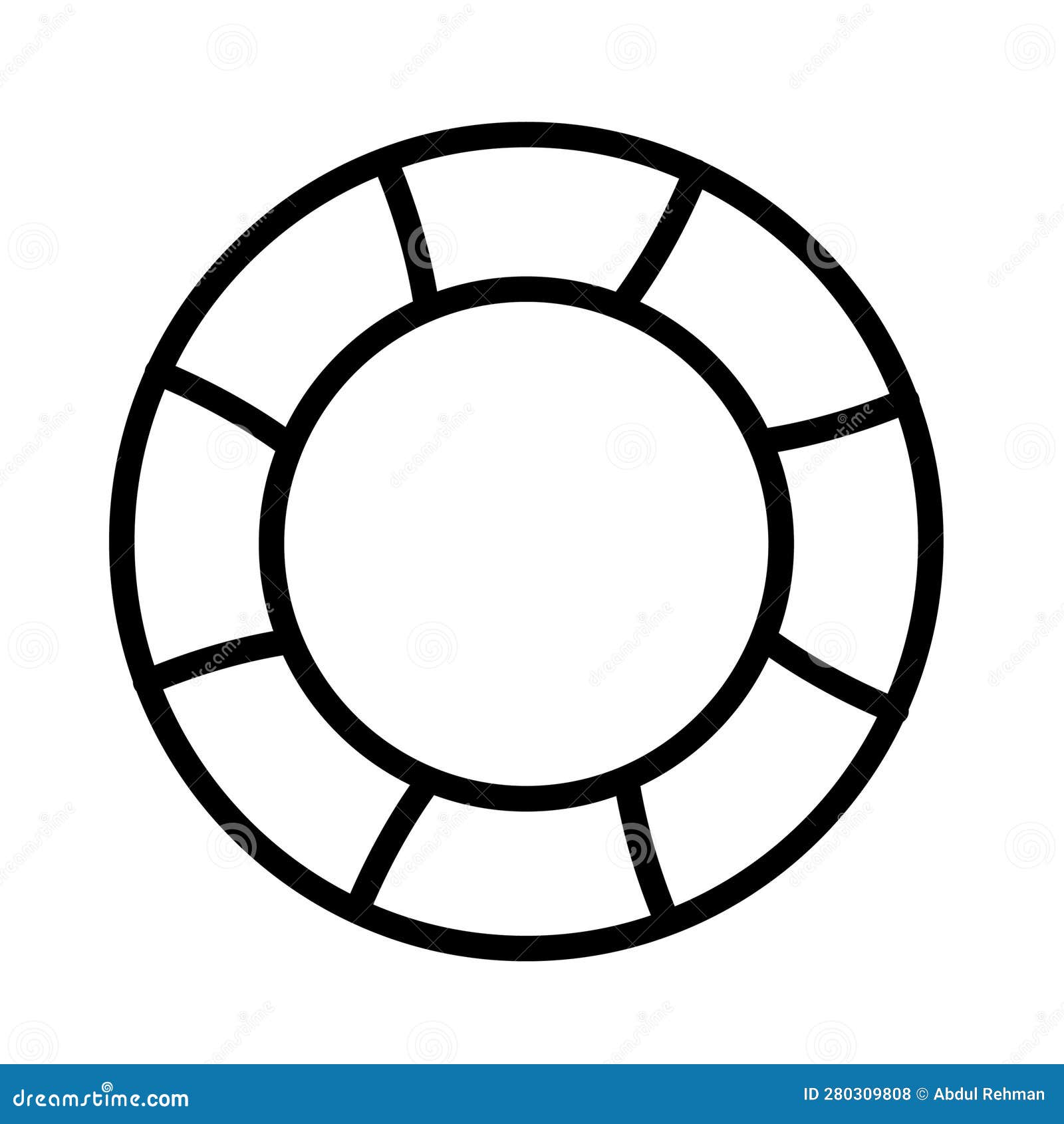 Inner Tube Vector Icon Easily Modify. Stock Vector - Illustration of ...