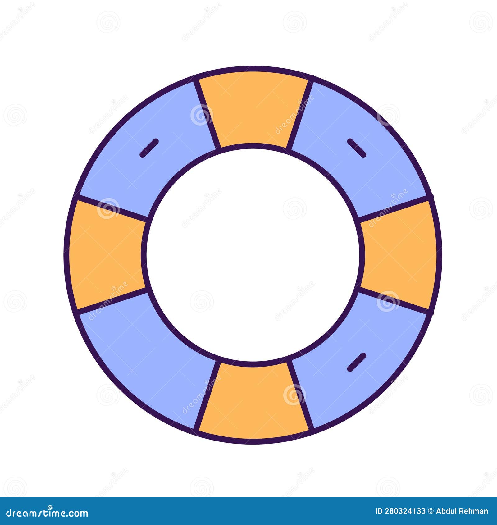 Inner Tube Vector Icon Easily Modify. Stock Vector - Illustration of ...