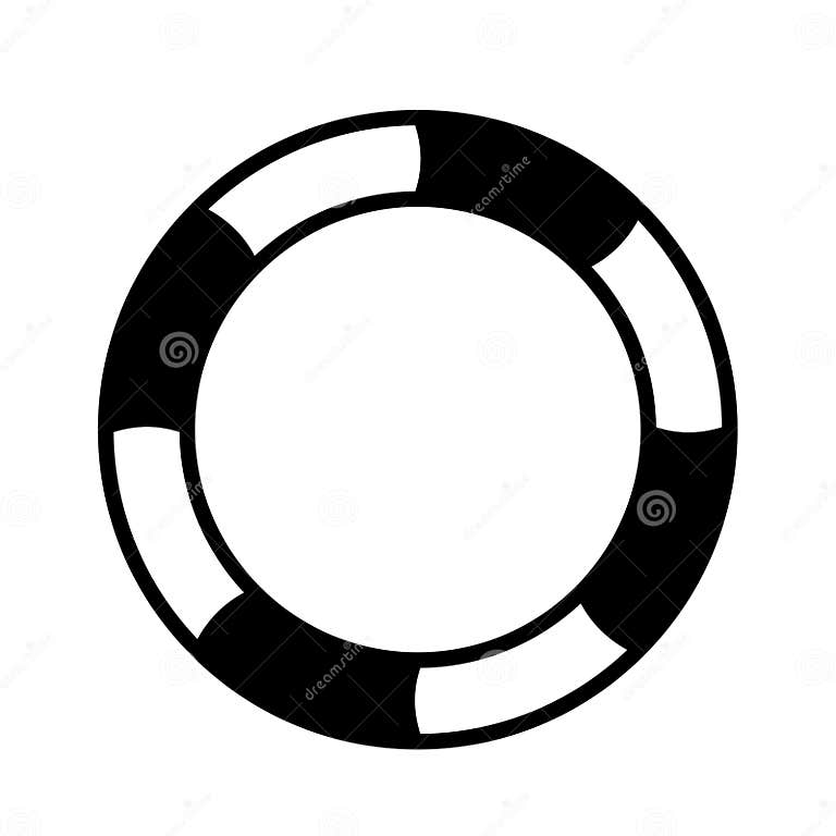 Inner Tube Vector Icon Easily Modify. Stock Vector - Illustration of ...