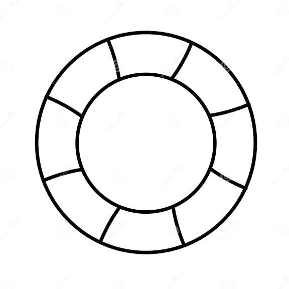 Inner Tube Vector Icon Easily Modify. Stock Vector - Illustration of ...