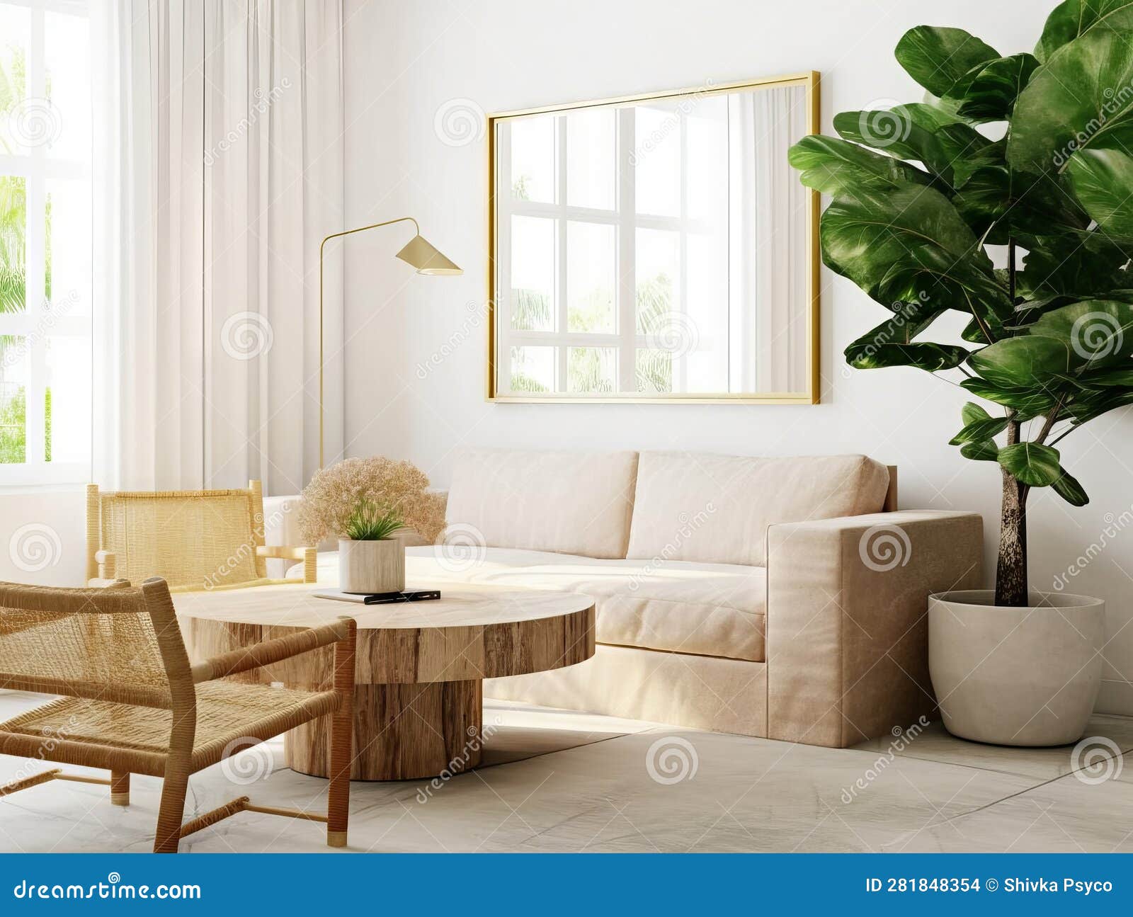 Inner View of Modern Indian House Living Room Stock Illustration ...