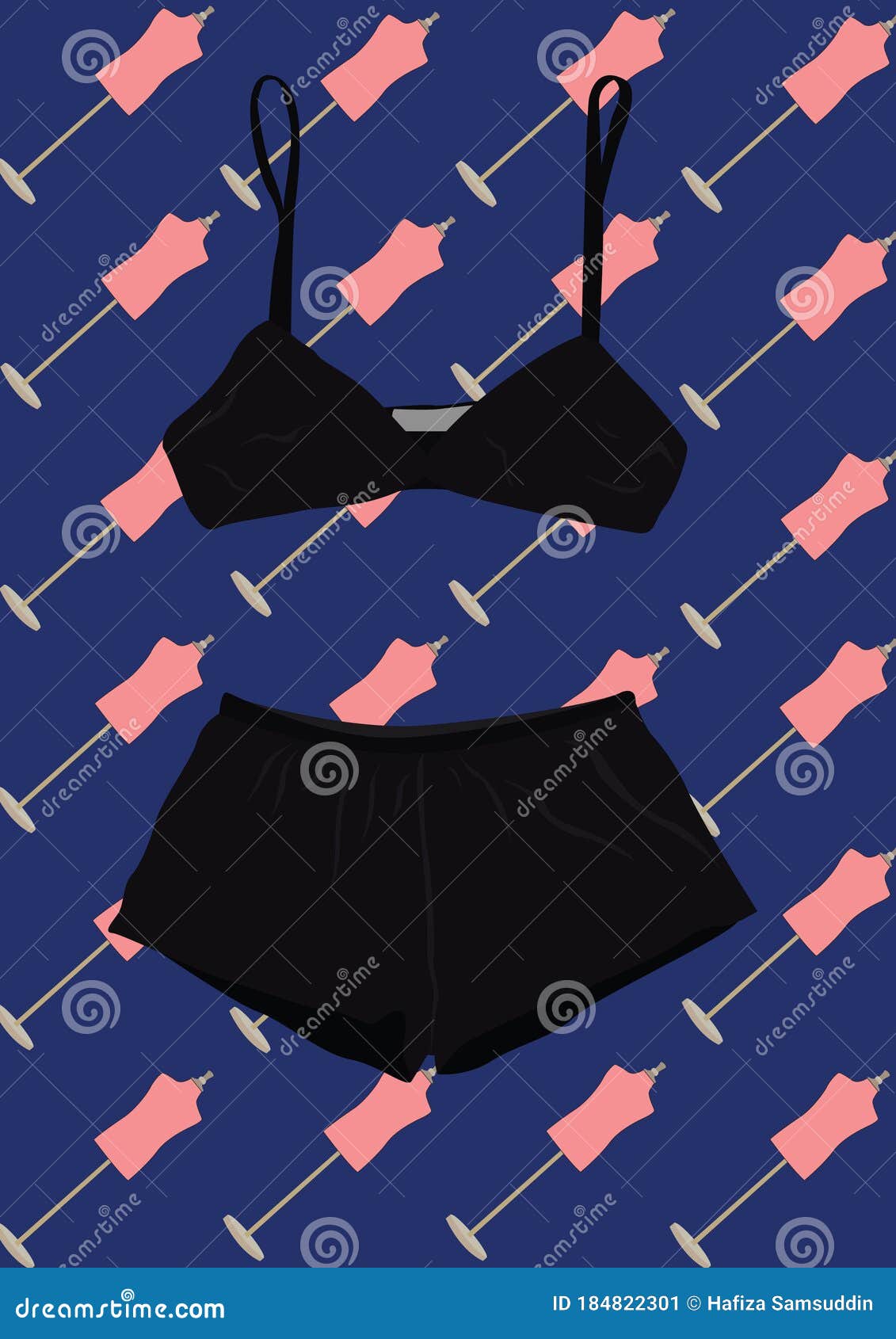 Inner Wear. Vector Illustration Decorative Background Design Stock ...