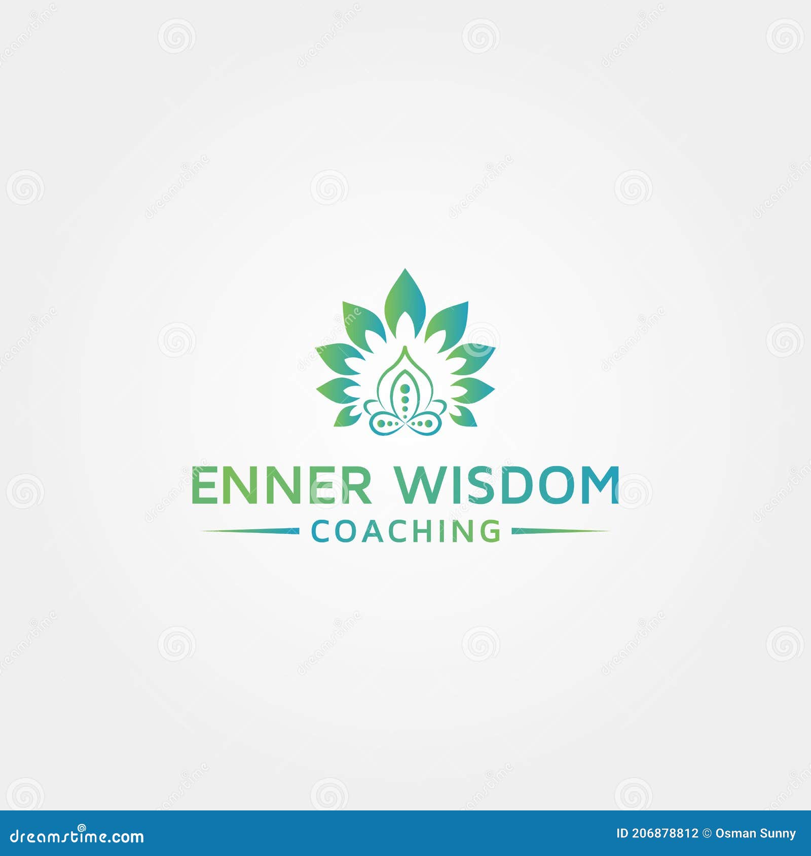 Inner Wisdom Coaching Logo Design Template Idea and Inspiration Stock ...
