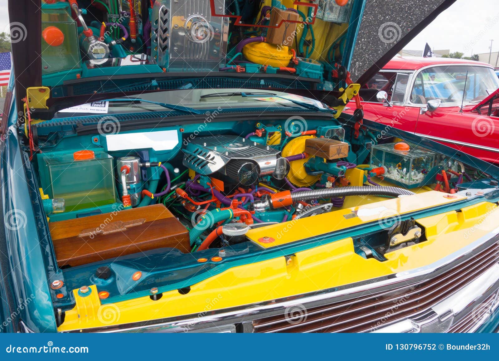 The Inner Workings of a Classic Car As Seen at a Show in Ocala ...