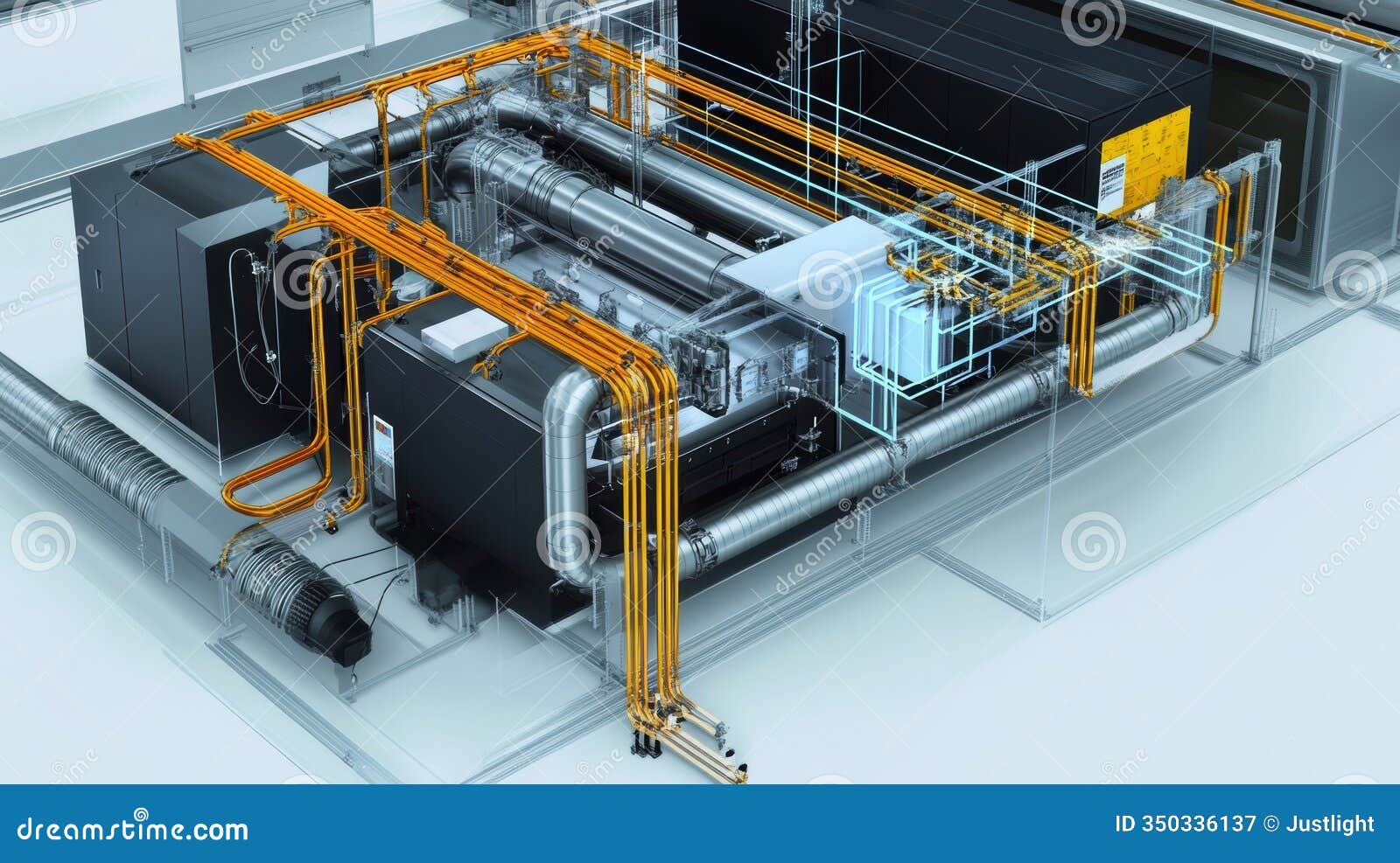 The Inner Workings of an Energyefficient HVAC System Showcasing ...